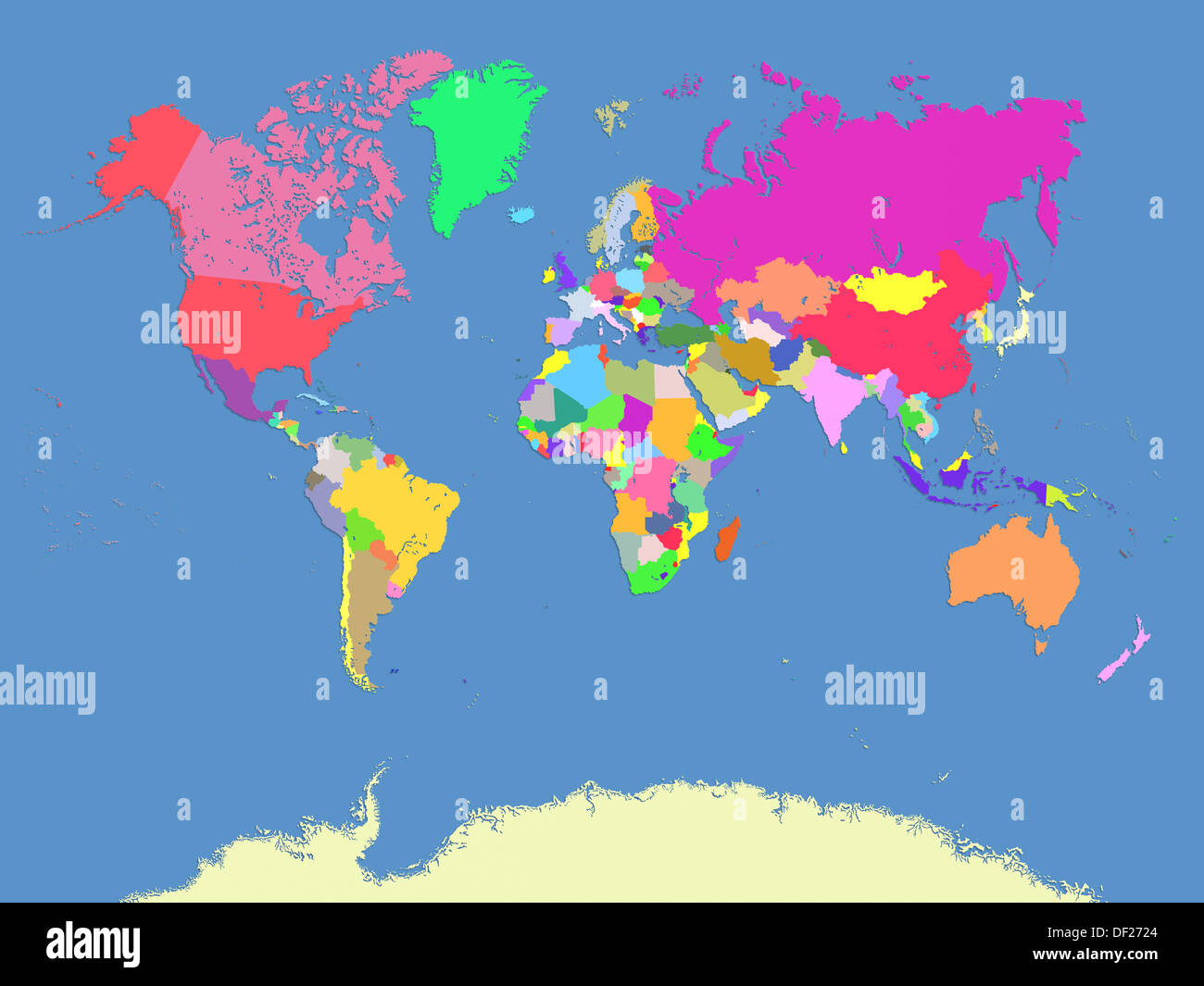 Countries map hi-res stock photography and images - Alamy
