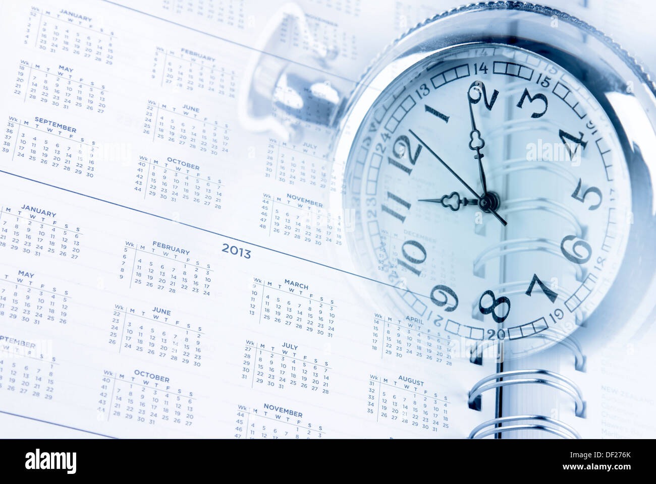 Time and diary page dates Stock Photo - Alamy