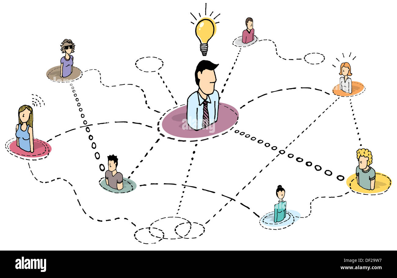 Creative thinking teamwork / Idea process or brainstorming Stock Photo ...