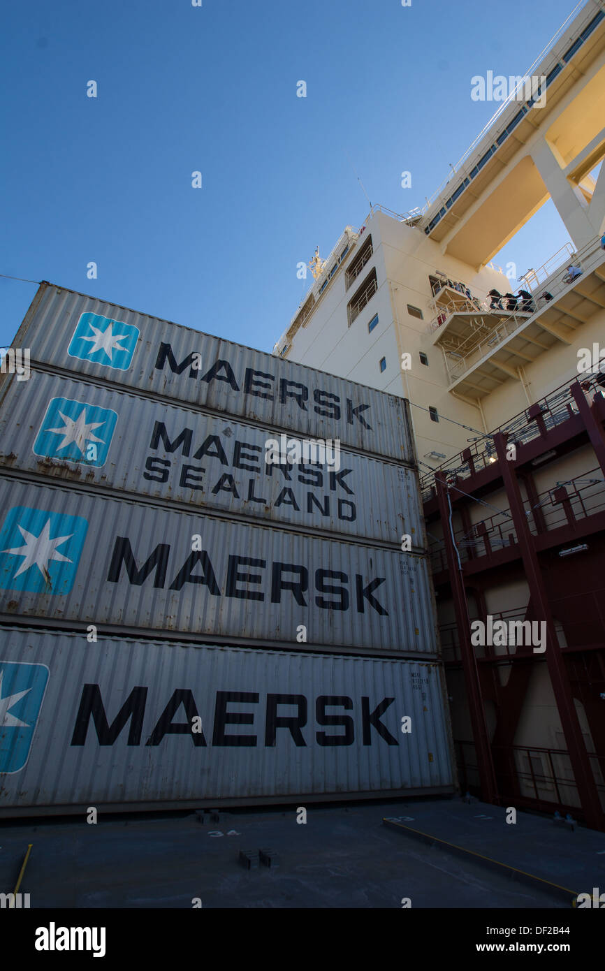 Maersk Lines new Triple E ship Majestic Mærsk at quay in Copenhagen ...
