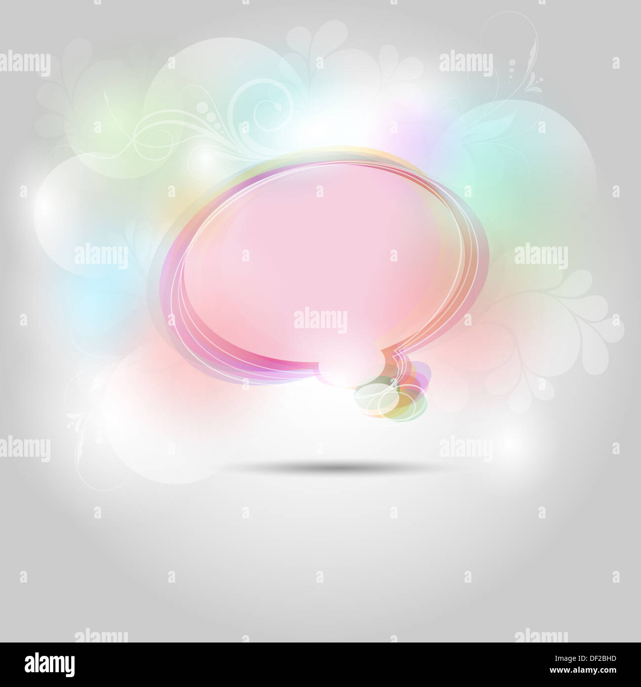 Abstract background with speech bubble shapes Stock Photo - Alamy