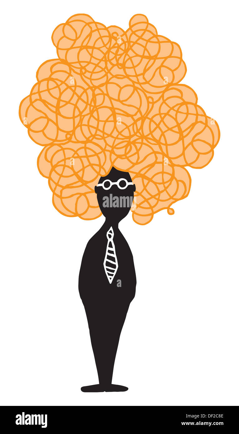 Creative character / Mistery hair Stock Photo - Alamy