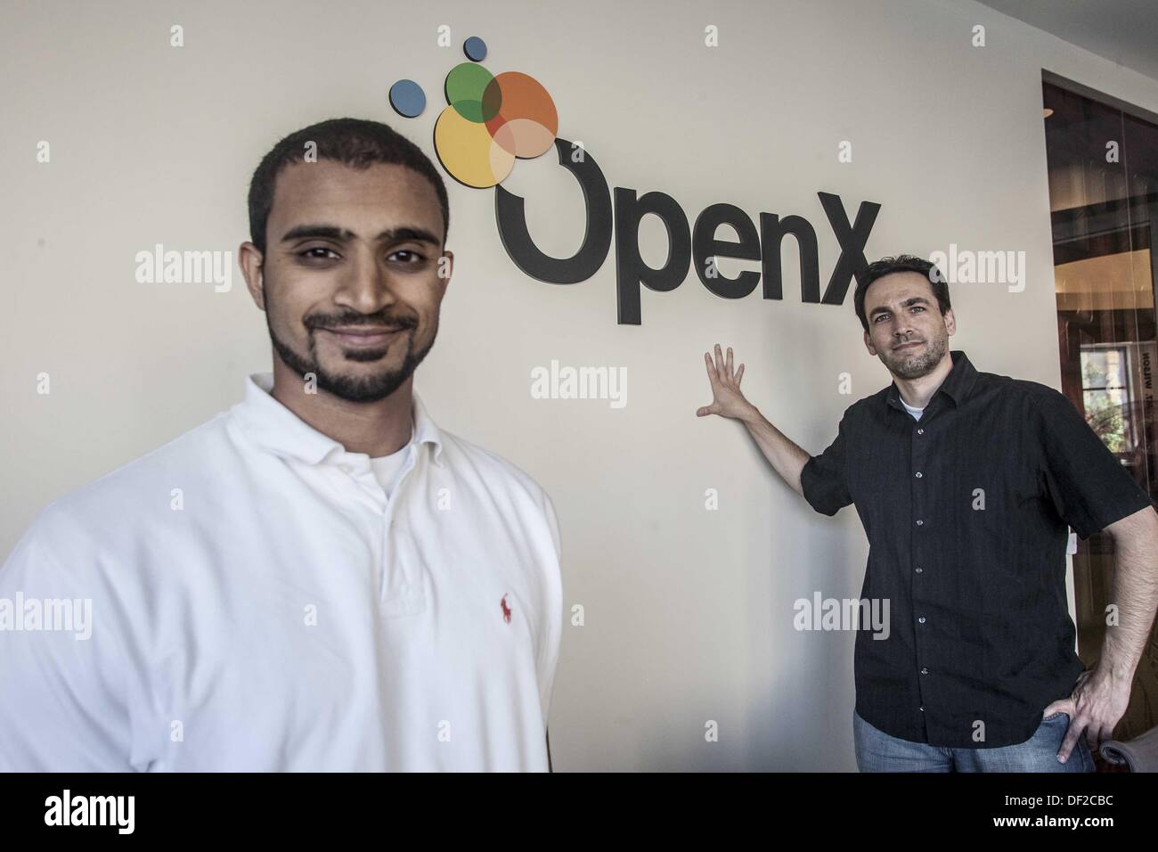 Sept. 18, 2013 - Los Angeles, California, U.S - Qasim Saifee, left ...