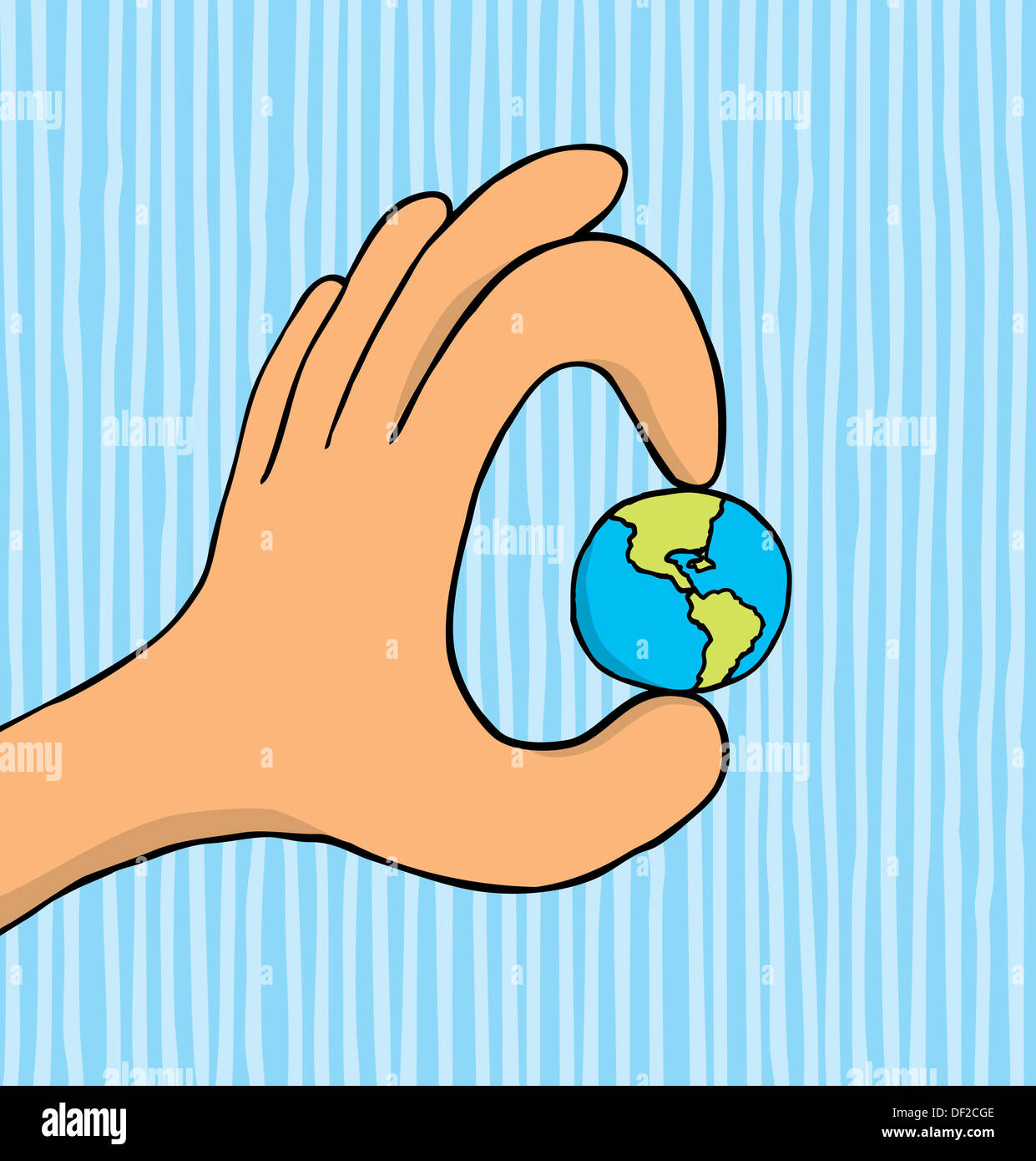 World in your hand Stock Photo - Alamy
