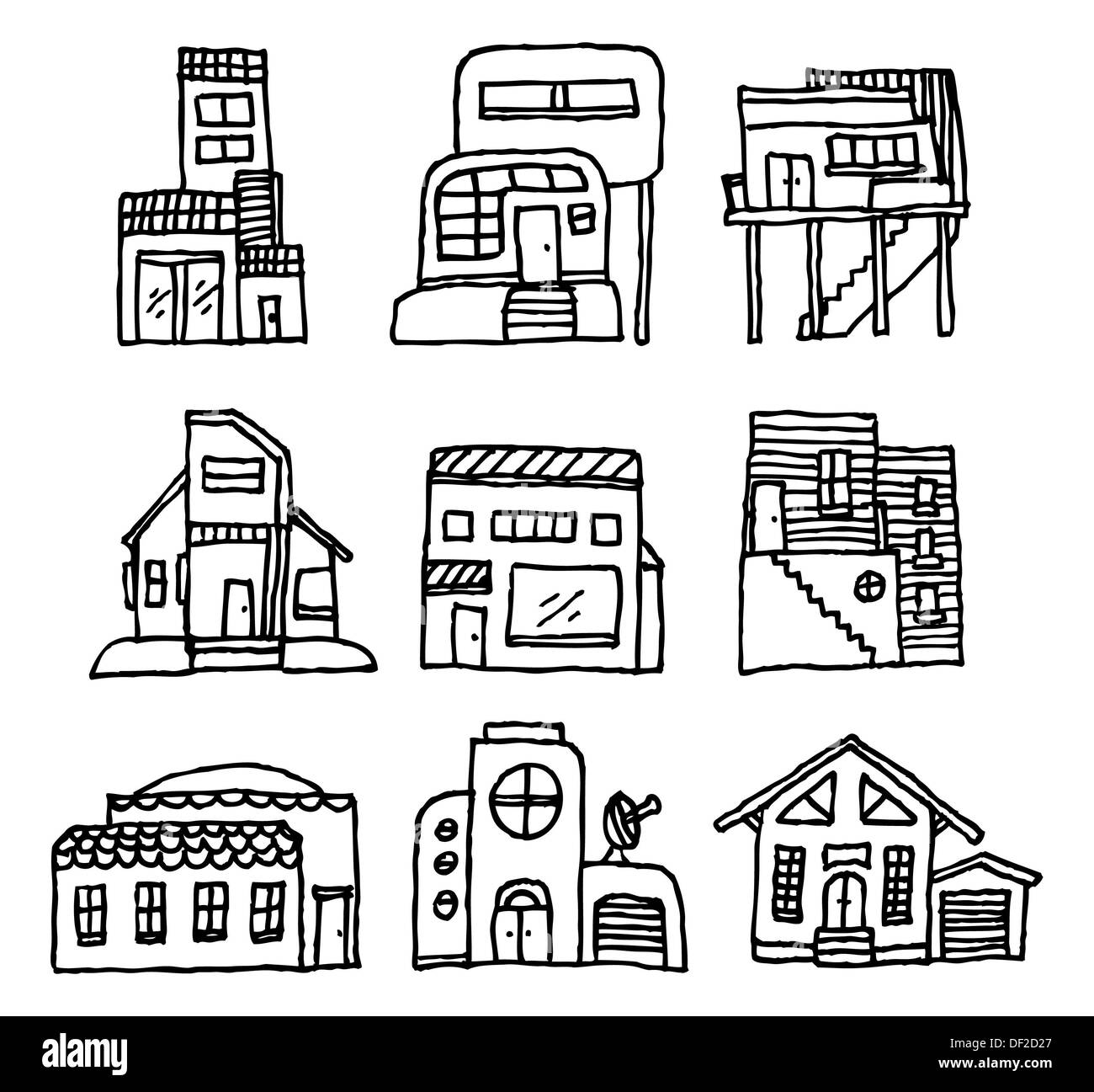 Staircase house Cut Out Stock Images & Pictures - Alamy