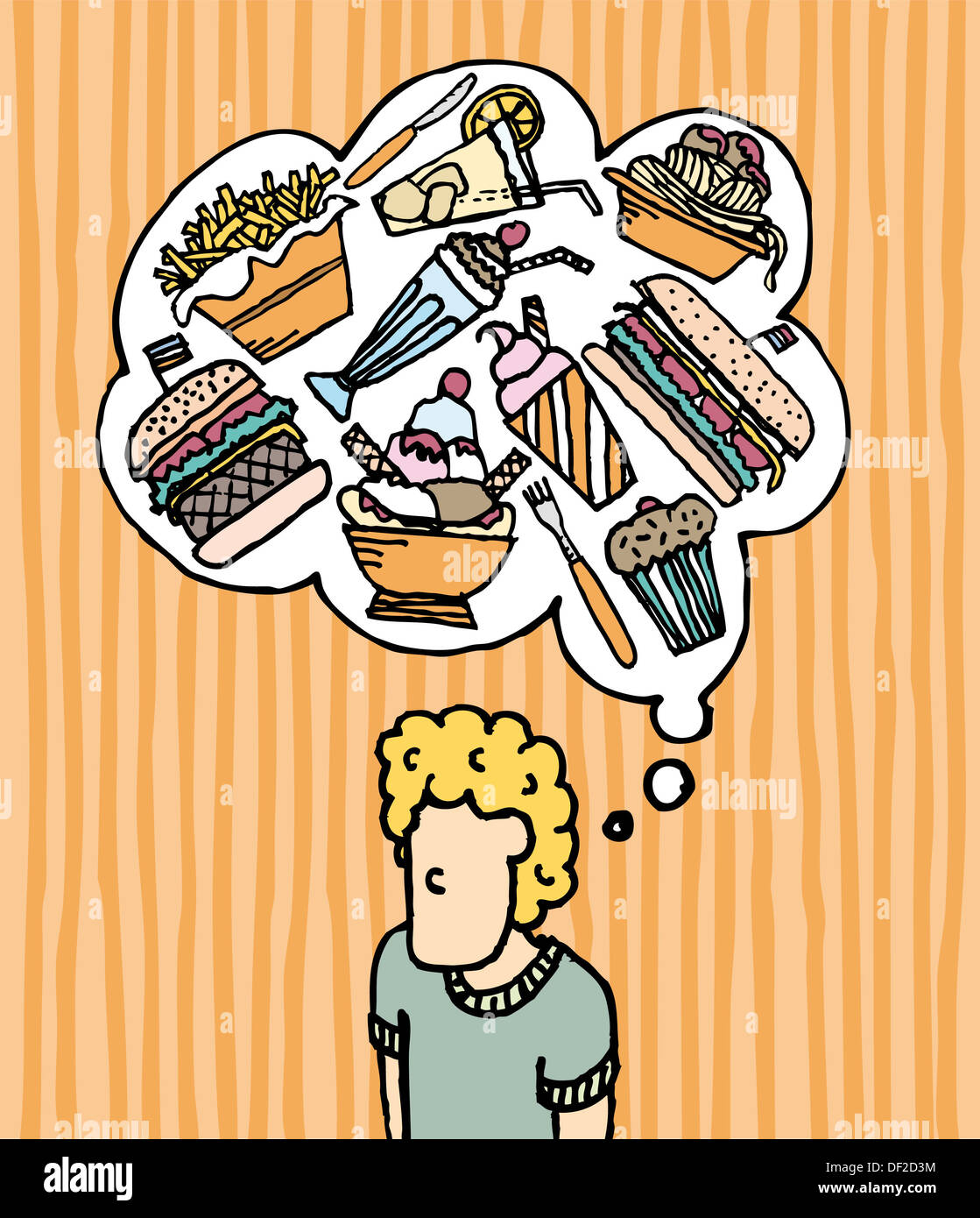 Cartoon food hi-res stock photography and images - Alamy