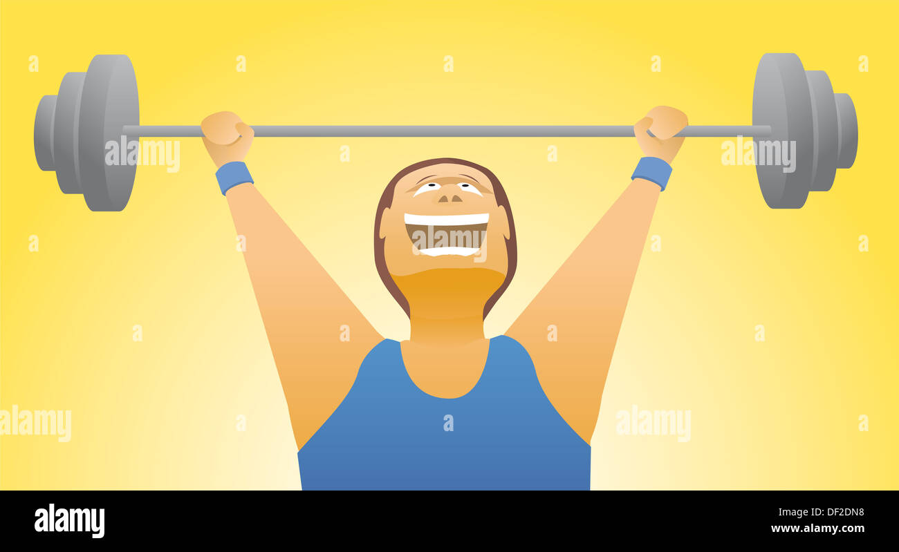 Weightlifter strength / Body building Stock Photo - Alamy