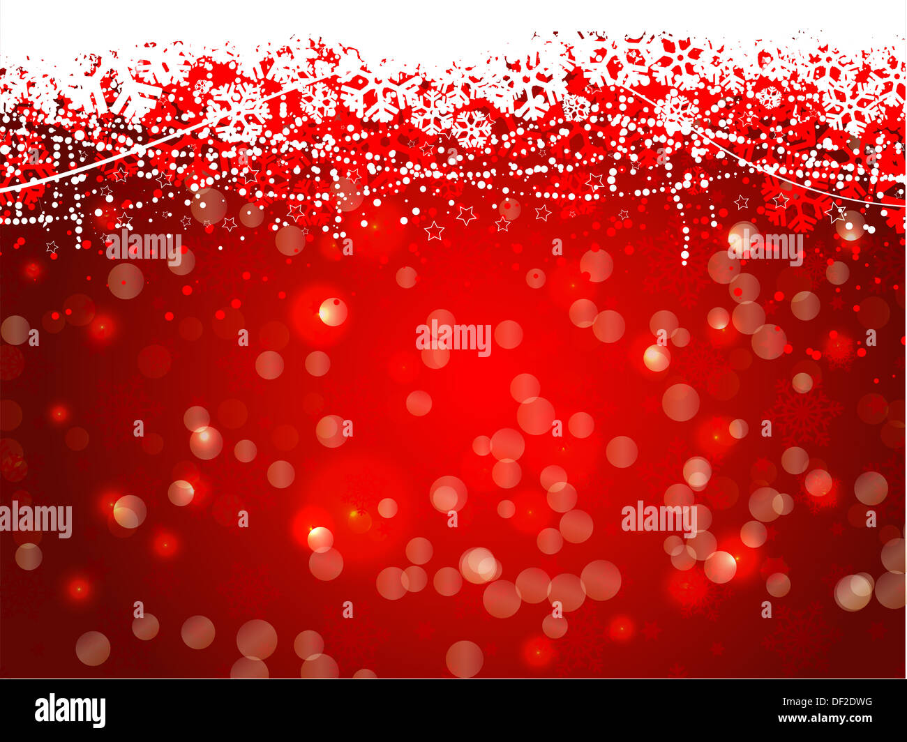 Christmas snow on a bokeh lights backround Stock Photo - Alamy