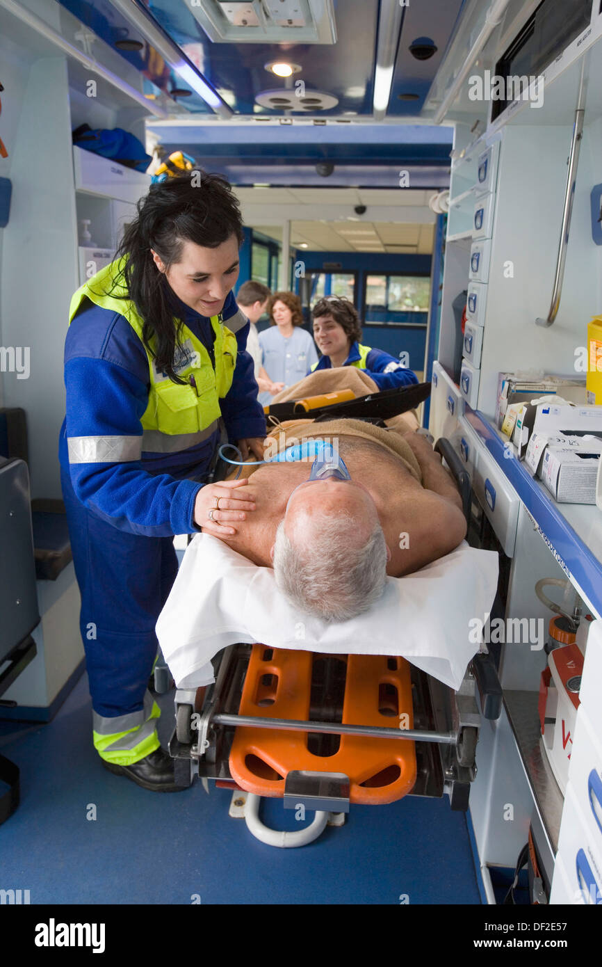 Spain hospital ambulance hi-res stock photography and images - Alamy