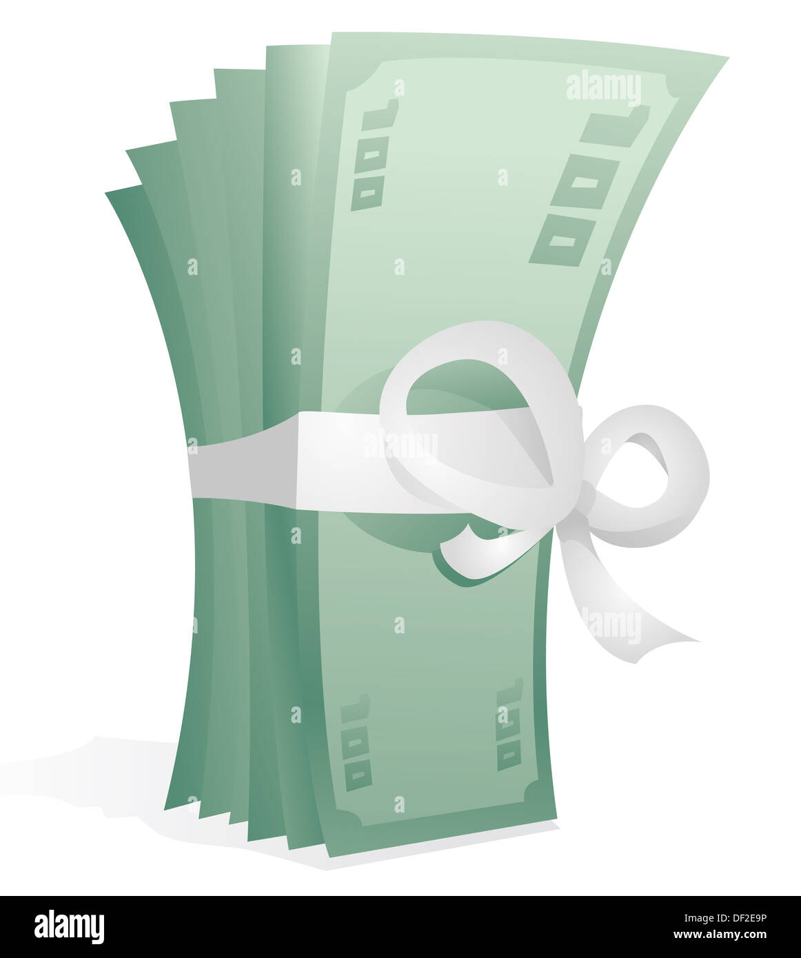 Money Prize Gift / Dollar Bills Stock Photo - Alamy