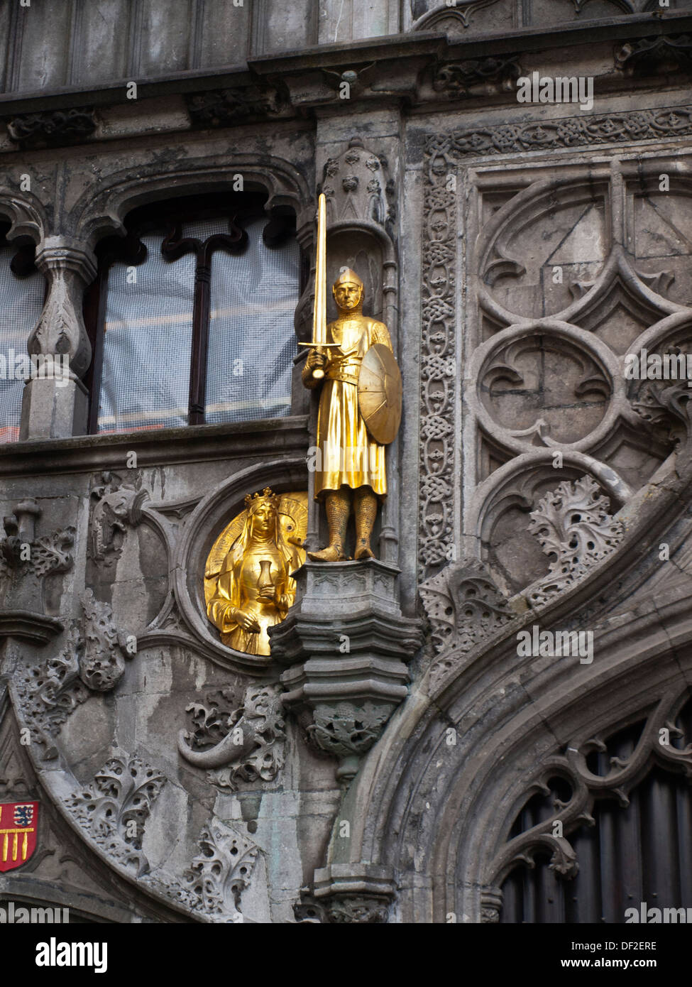 Heilig Bloed Basilick facade detail Stock Photo - Alamy