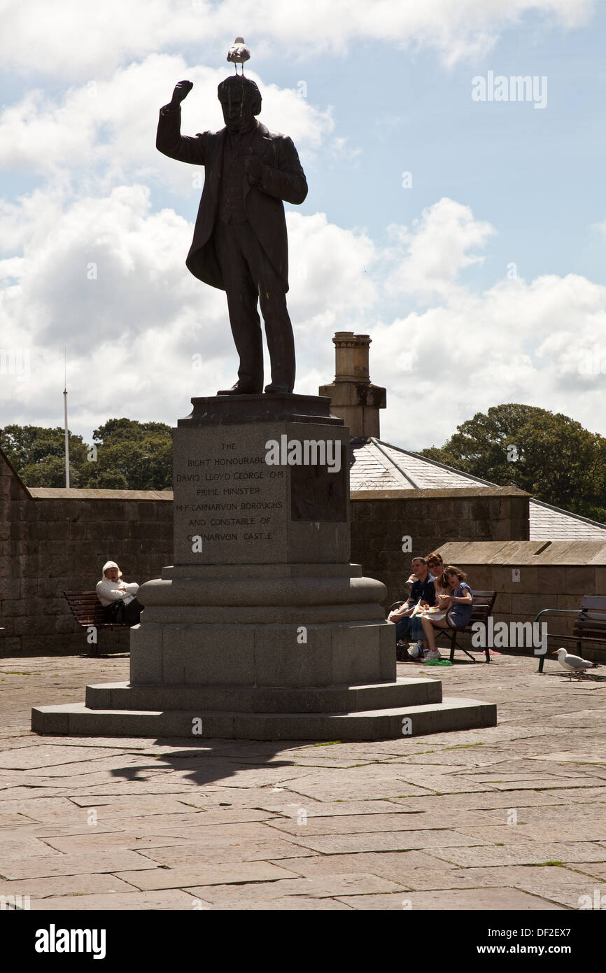 Statue of Lloyd George,former prime minister of Great Britain Stock ...