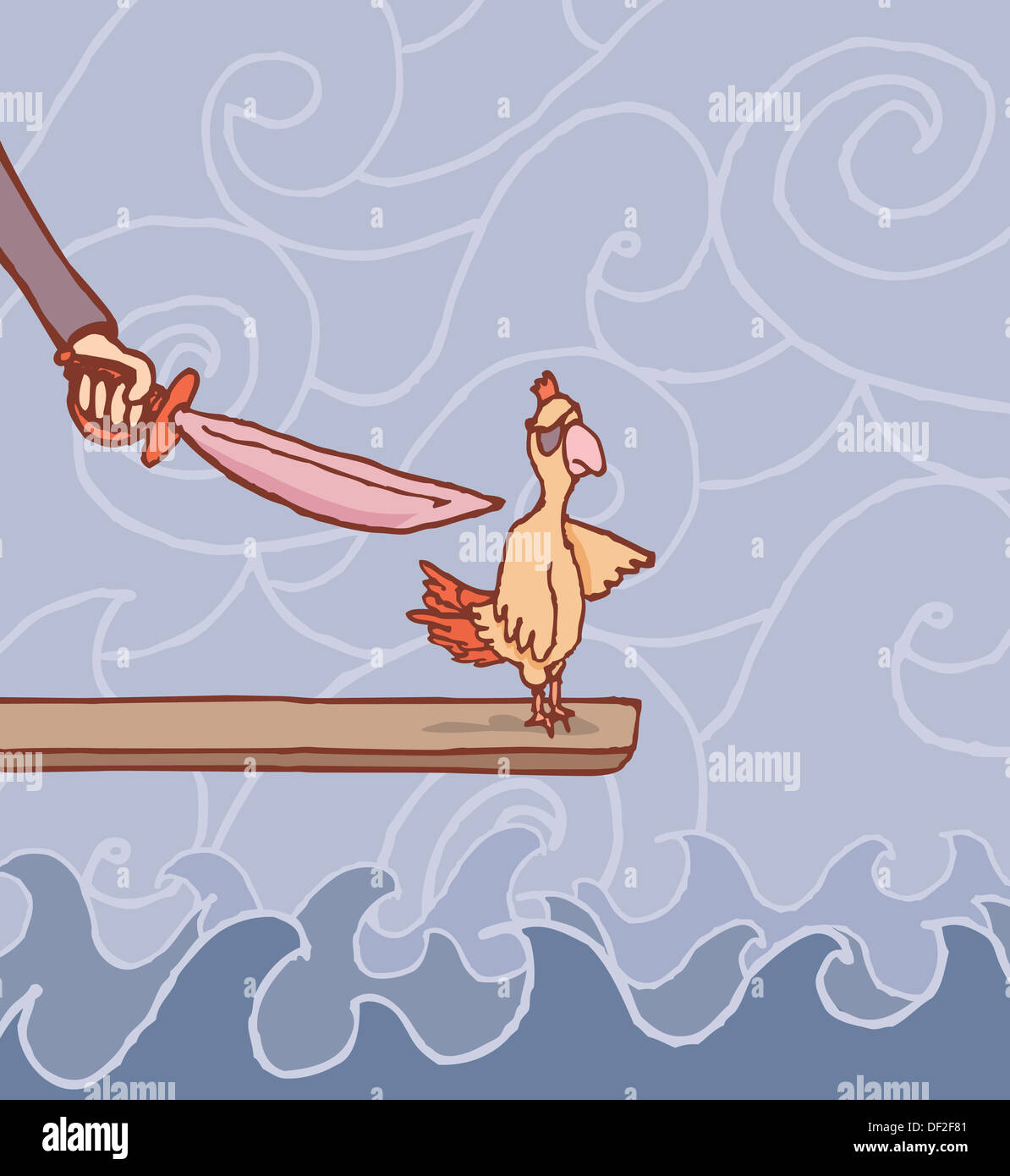 Walking the plank pirate hi-res stock photography and images - Alamy