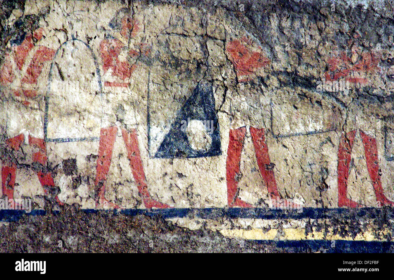 Detail of paintings from Gebelein in the Egyptian Museum of Torino ...