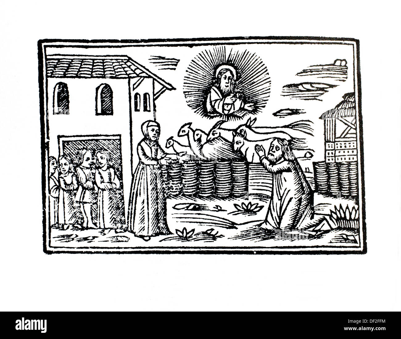 Venice engraving 16th century Cut Out Stock Images & Pictures - Alamy