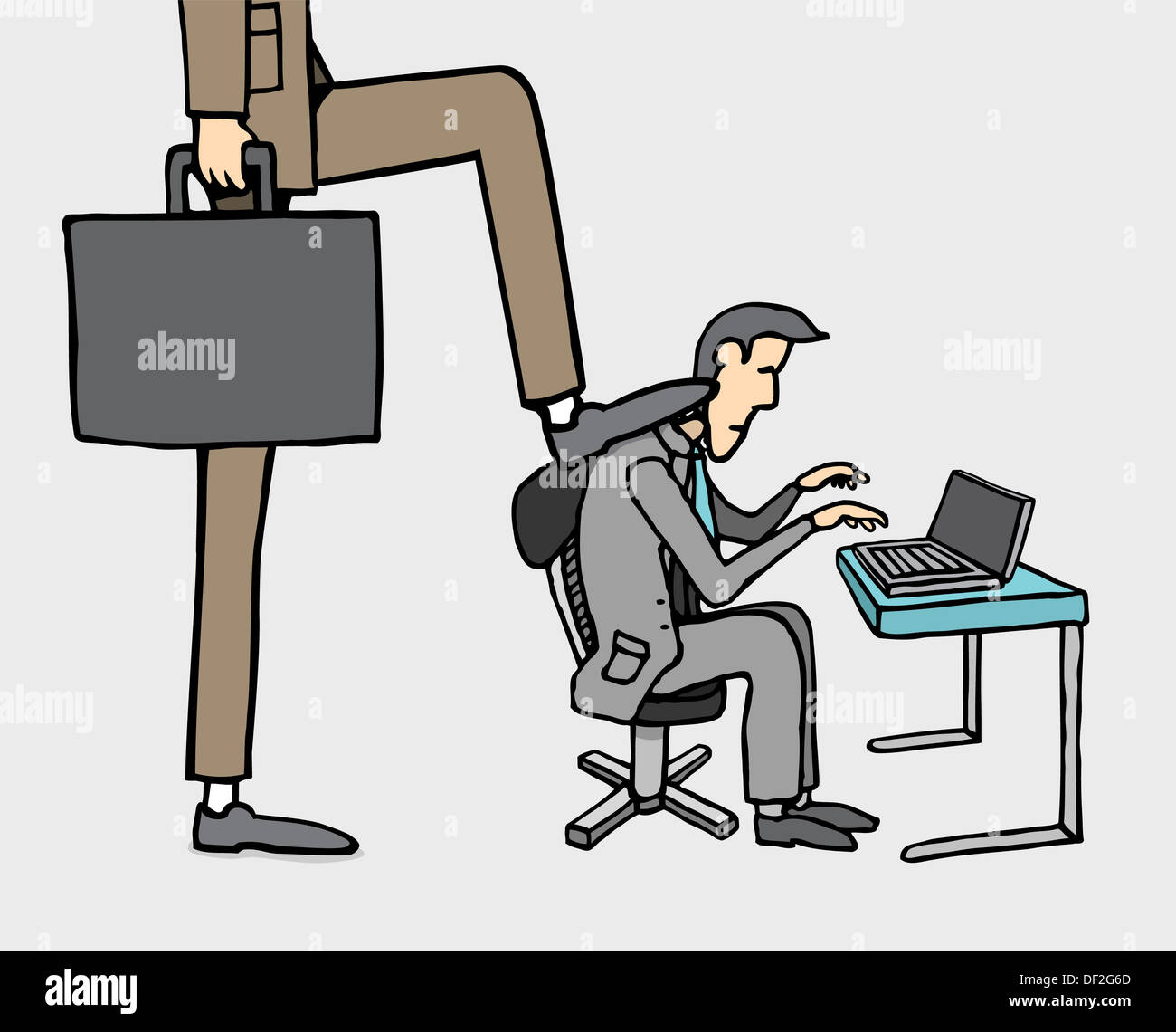 Boss pressure at work / Stressed out Stock Photo - Alamy