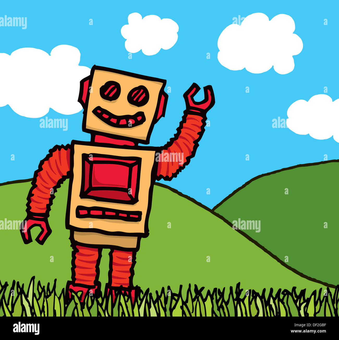 Nature robot painting hi-res stock photography and images - Alamy