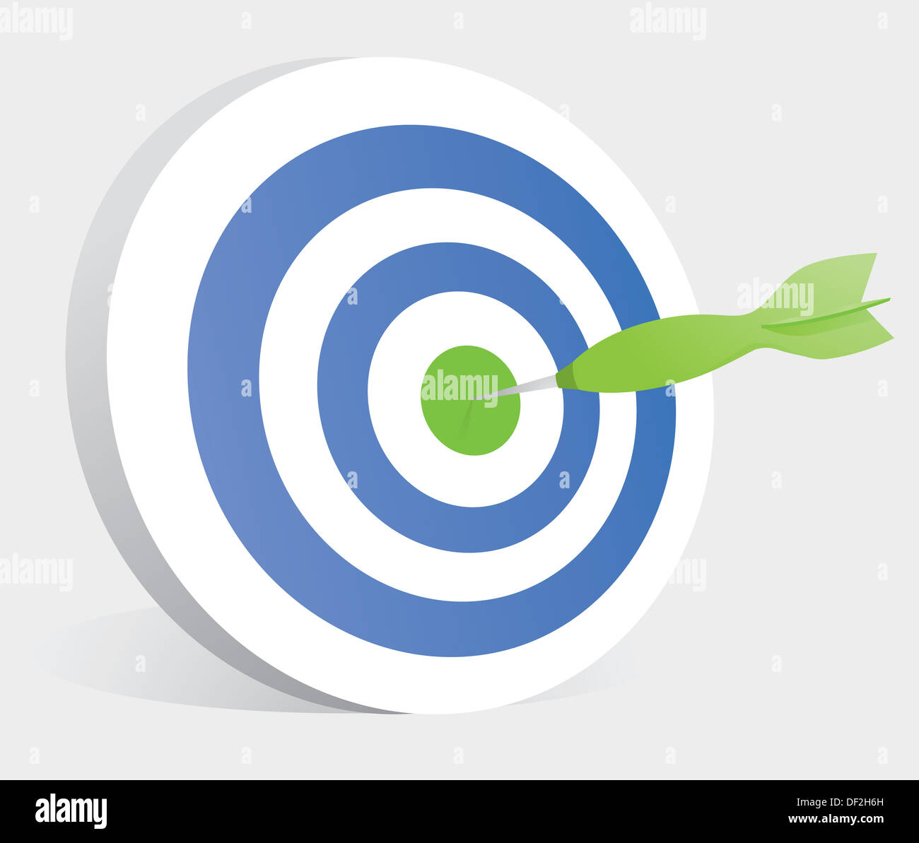 Dart hitting center of a target / Bullseye Stock Photo - Alamy
