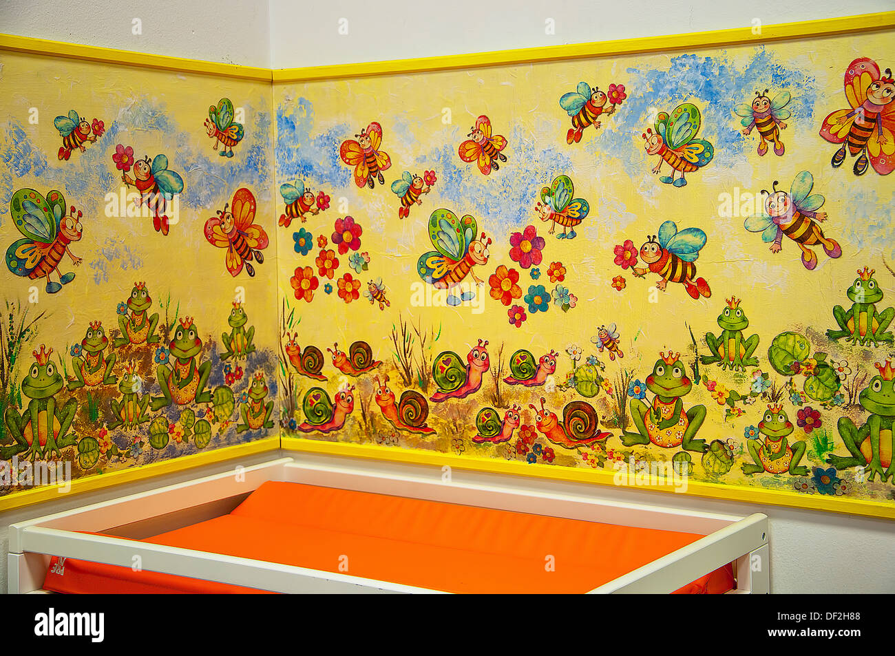 Baby changing corner in the Basilica of St Anthony in Padua Italy Stock ...