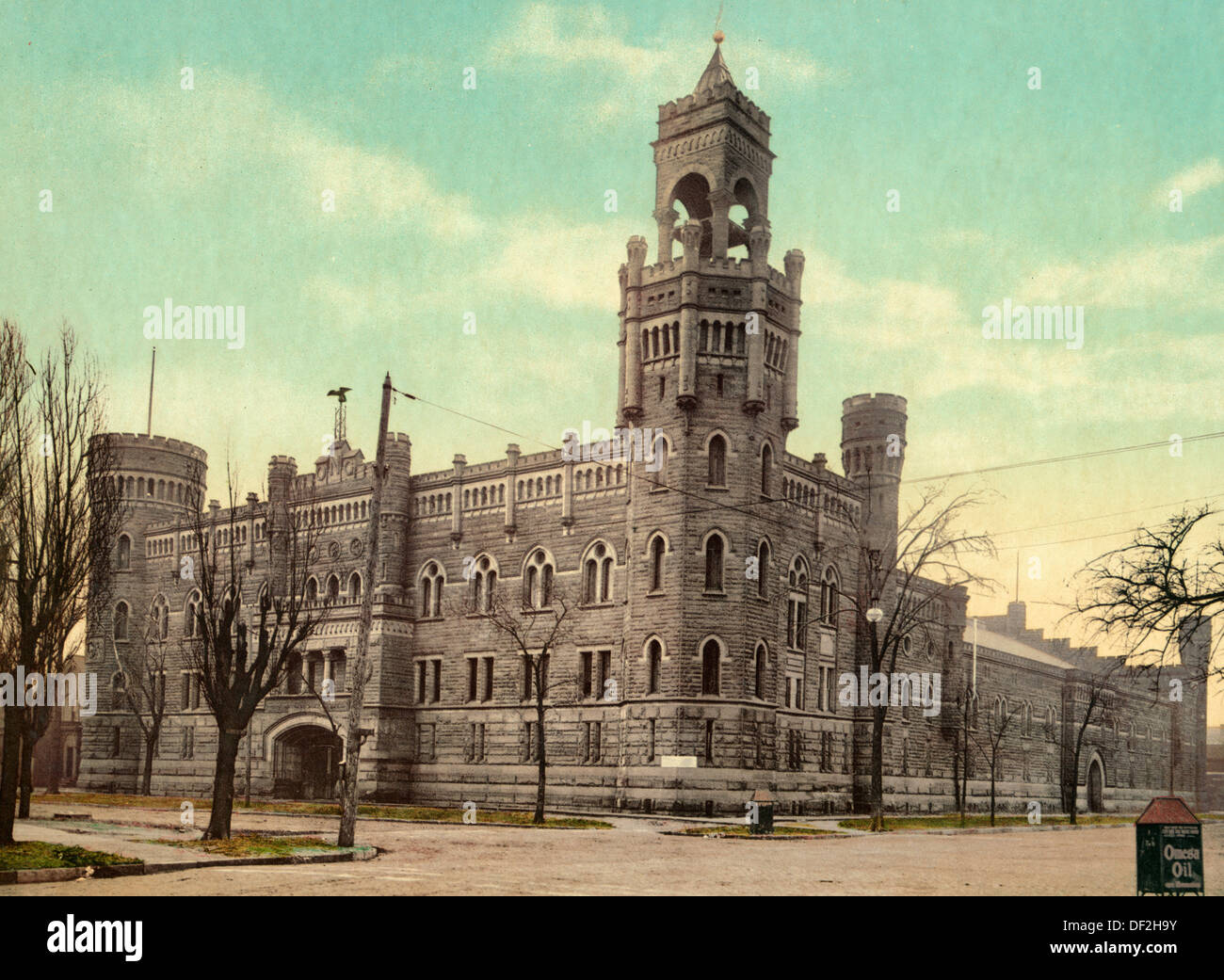 Armory of the Ohio National Guard, Cleveland, circa 1901 Stock Photo ...