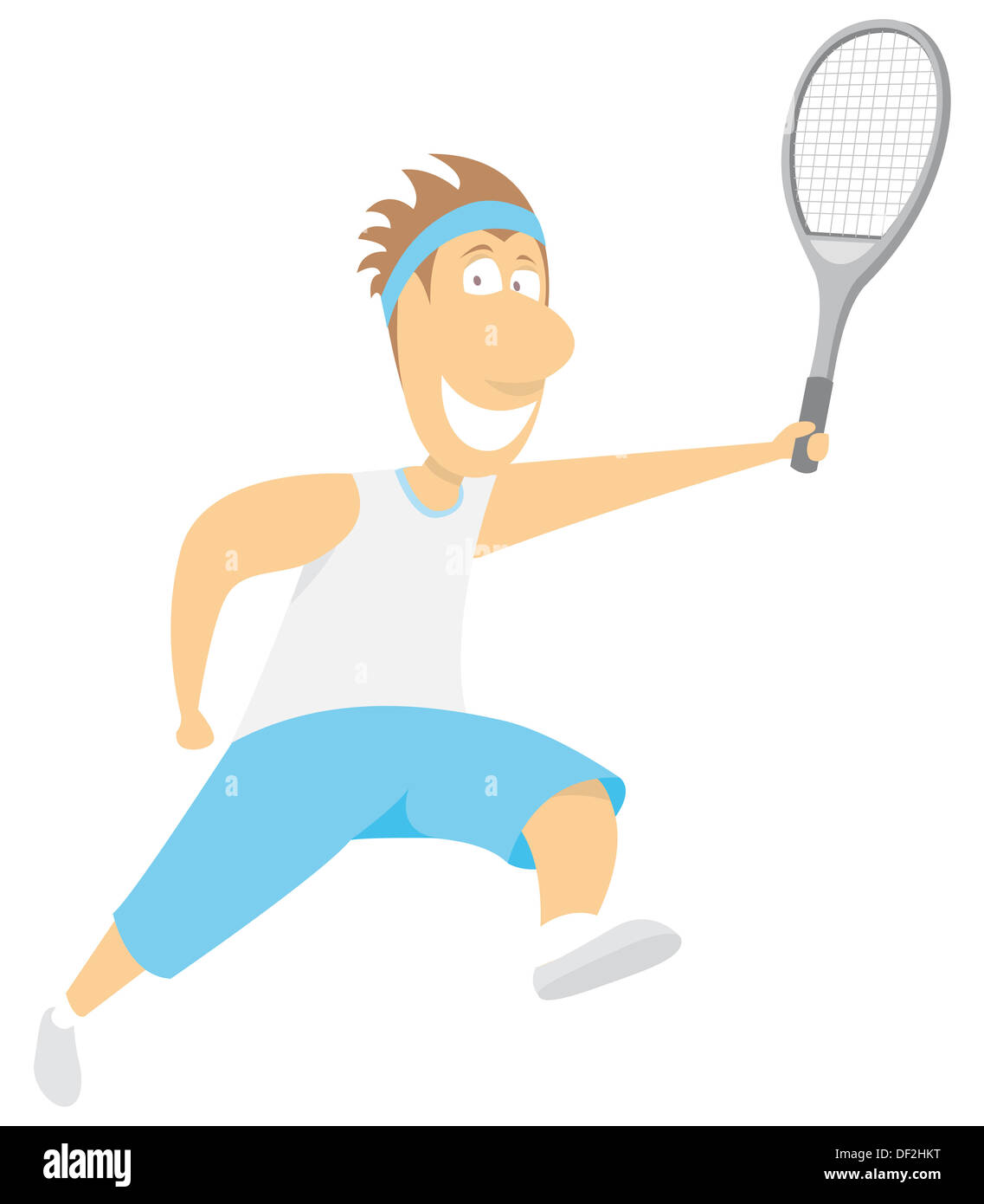 Tennis Player running Stock Photo - Alamy