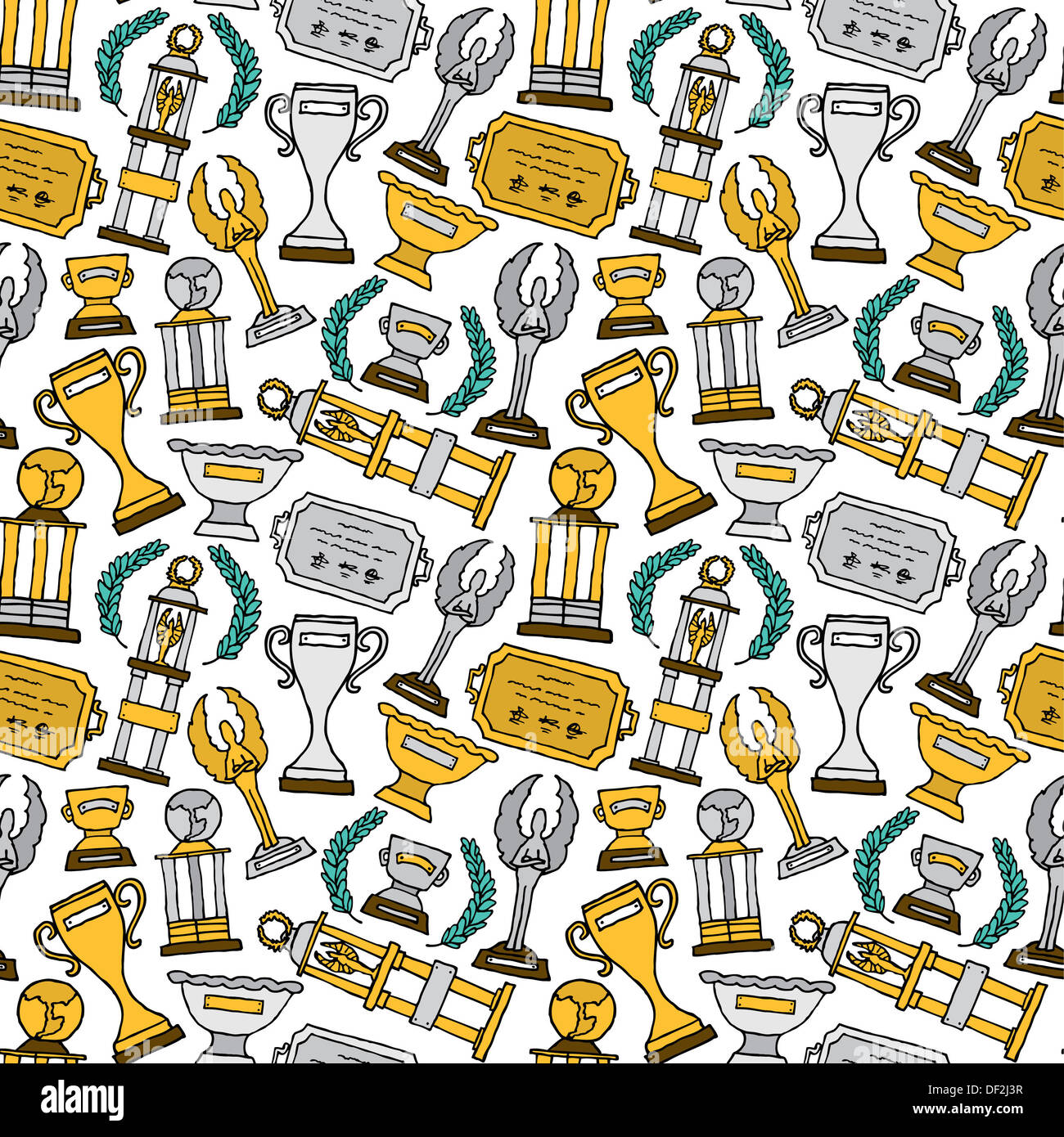 Prize seamless pattern Stock Photo - Alamy