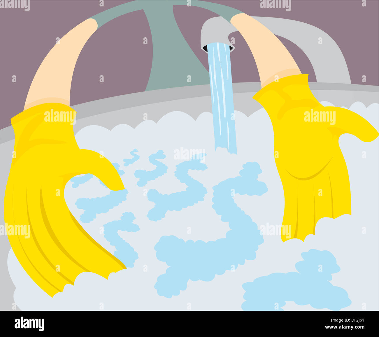 Spoiling water costs money Stock Photo - Alamy