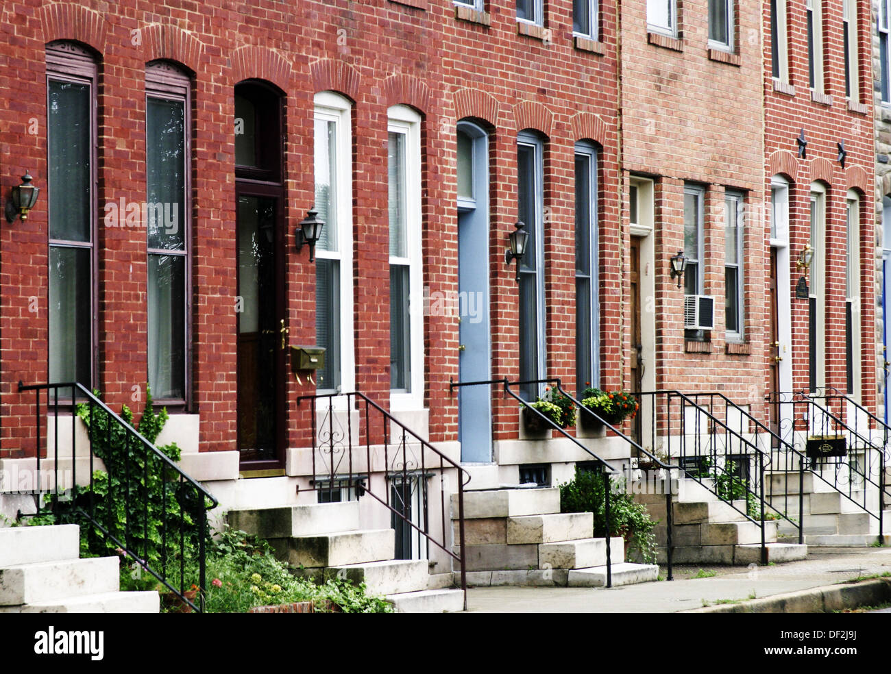 Baltimore Brick Row Houses High Resolution Stock Photography and Images ...