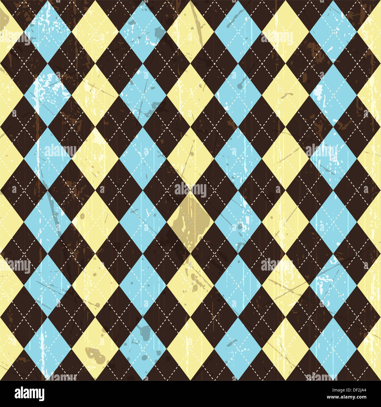 Seamless tiled background of a grunge argyle style pattern Stock Photo ...