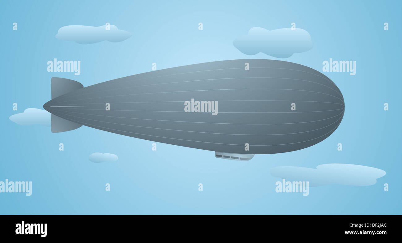Flying zeppelin hi-res stock photography and images - Alamy