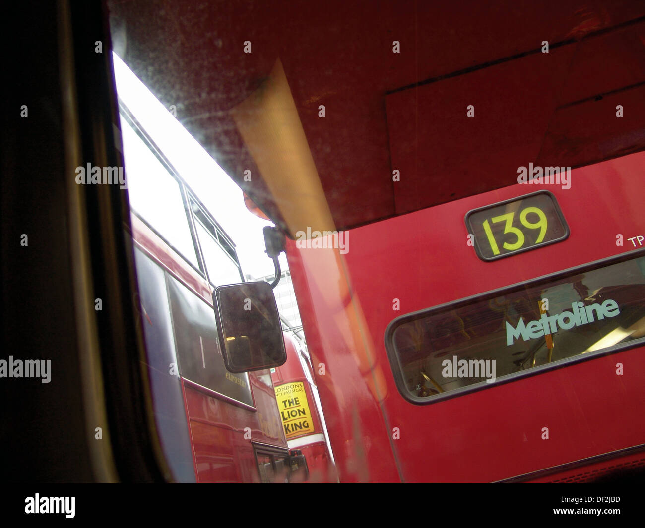 Double decker bus window interior hi-res stock photography and images ...