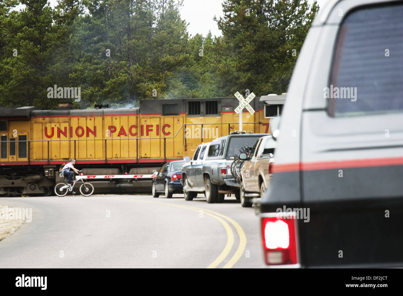 Union Pacific railroad crossing in Colorado Stock Photo - Alamy