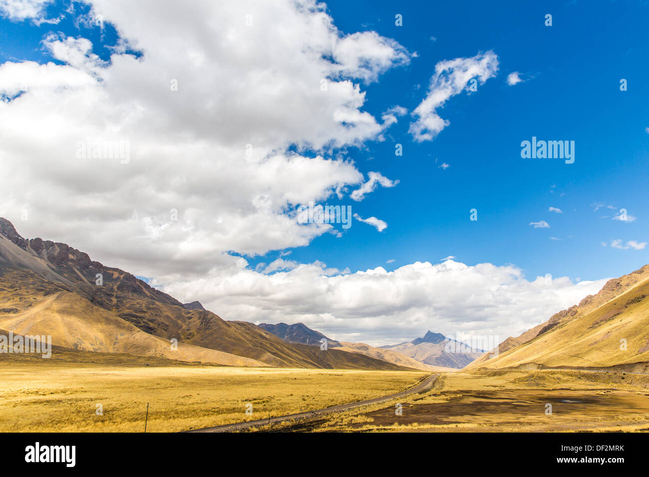 Road Cusco- Puno, Peru,South America. Sacred Valley of the Incas ...