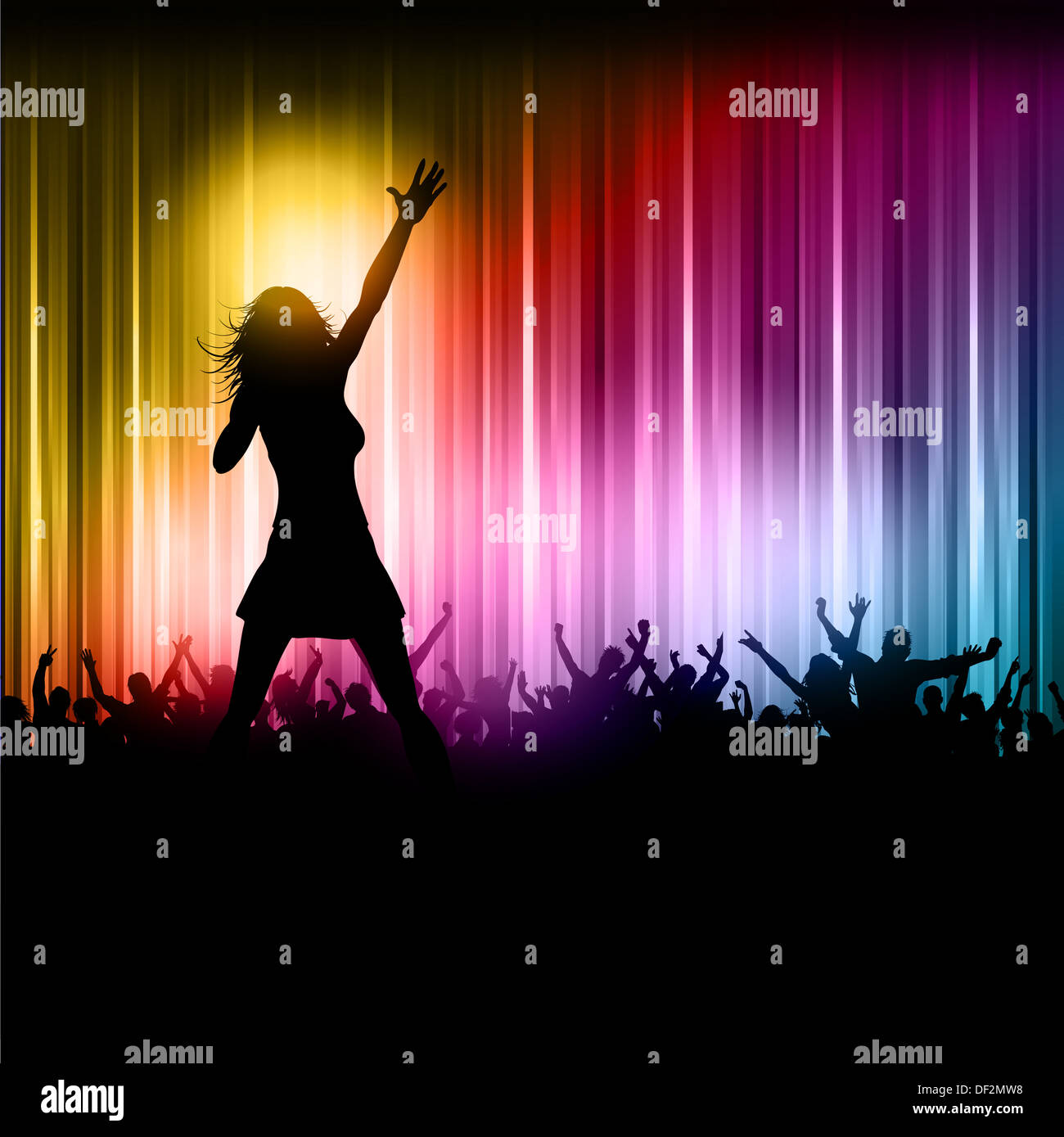 Man singing silhouette hi-res stock photography and images - Alamy