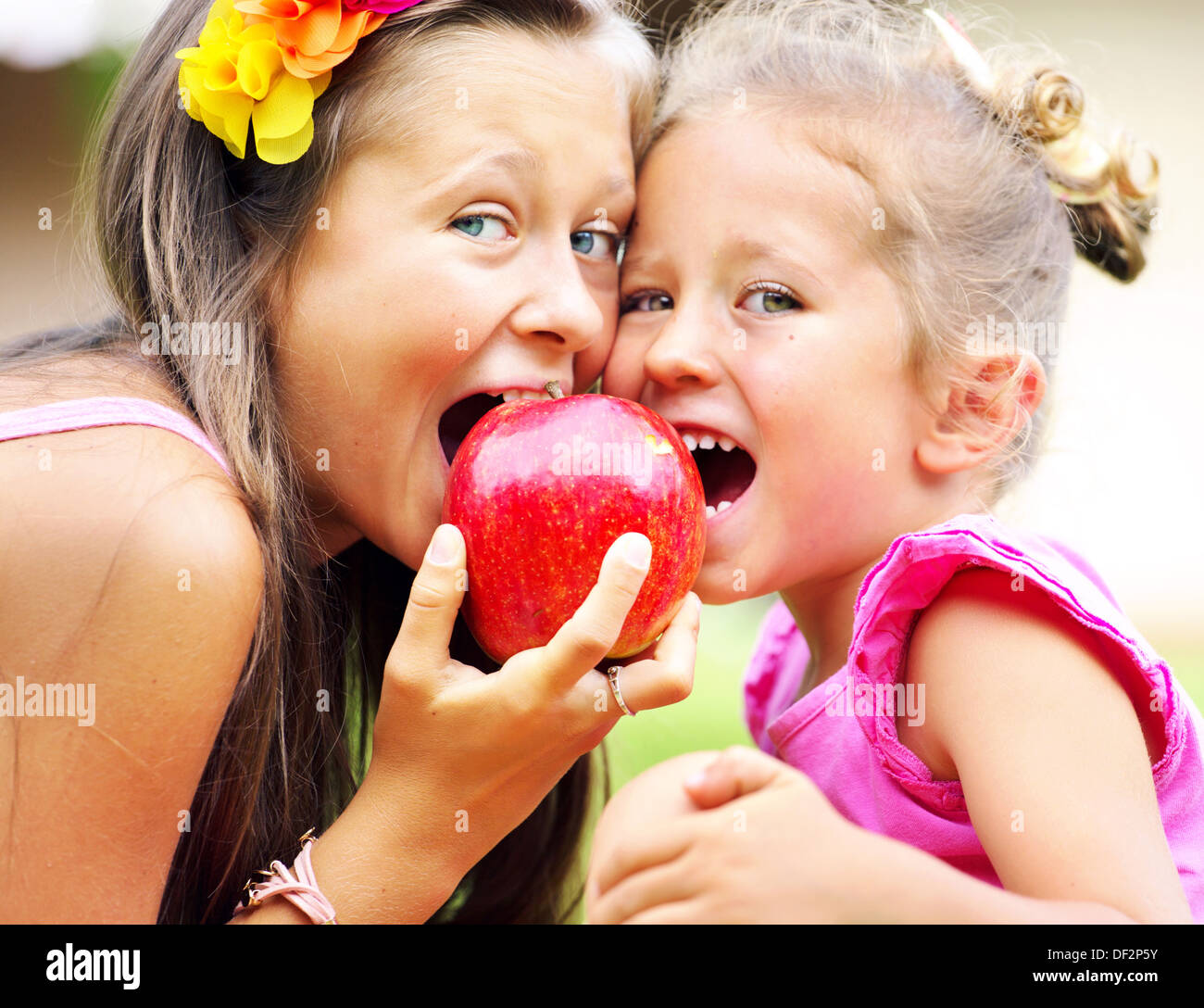 Children sharing hi-res stock photography and images - Alamy