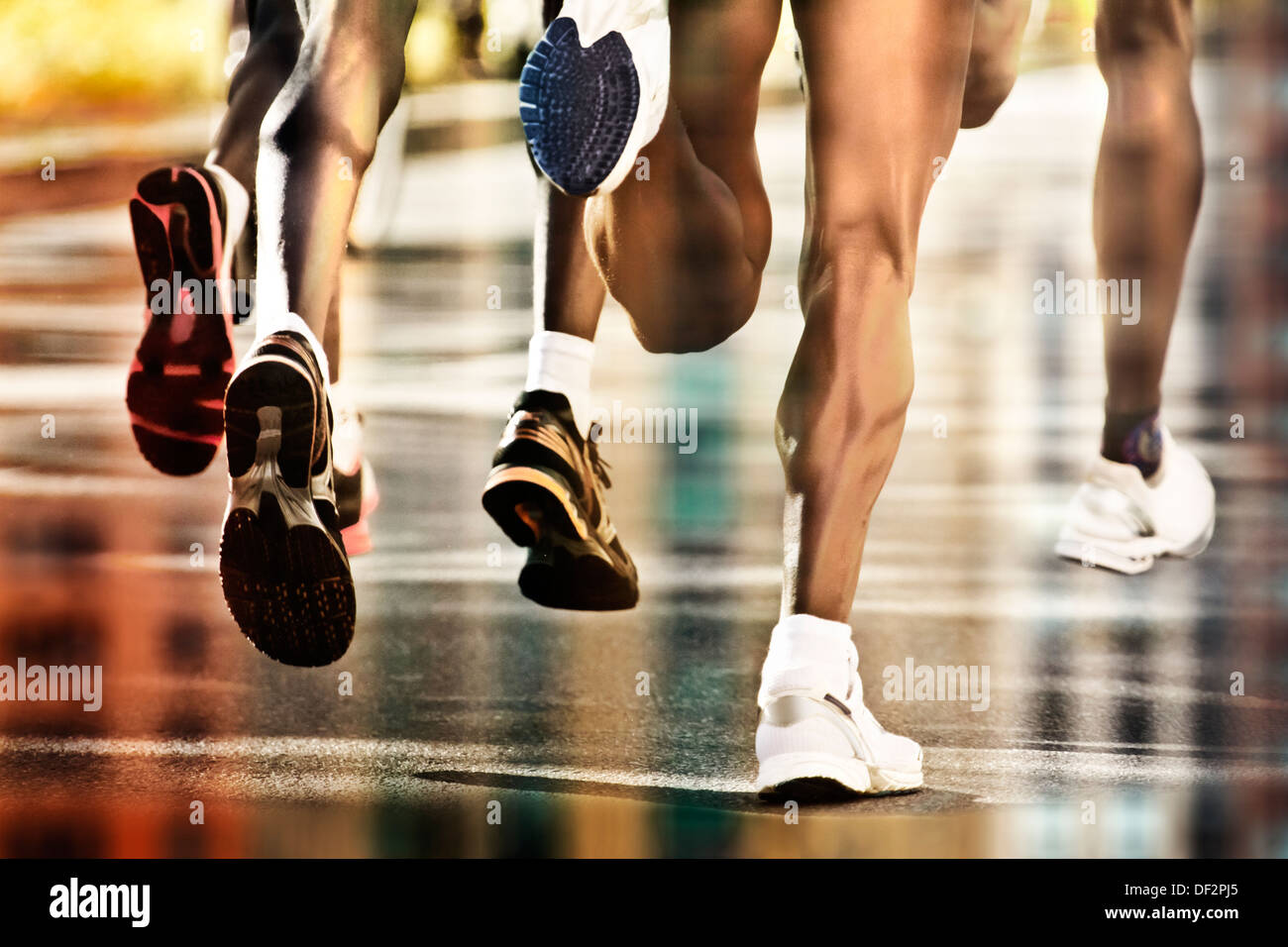 Street marathon runners legs hi-res stock photography and images - Alamy
