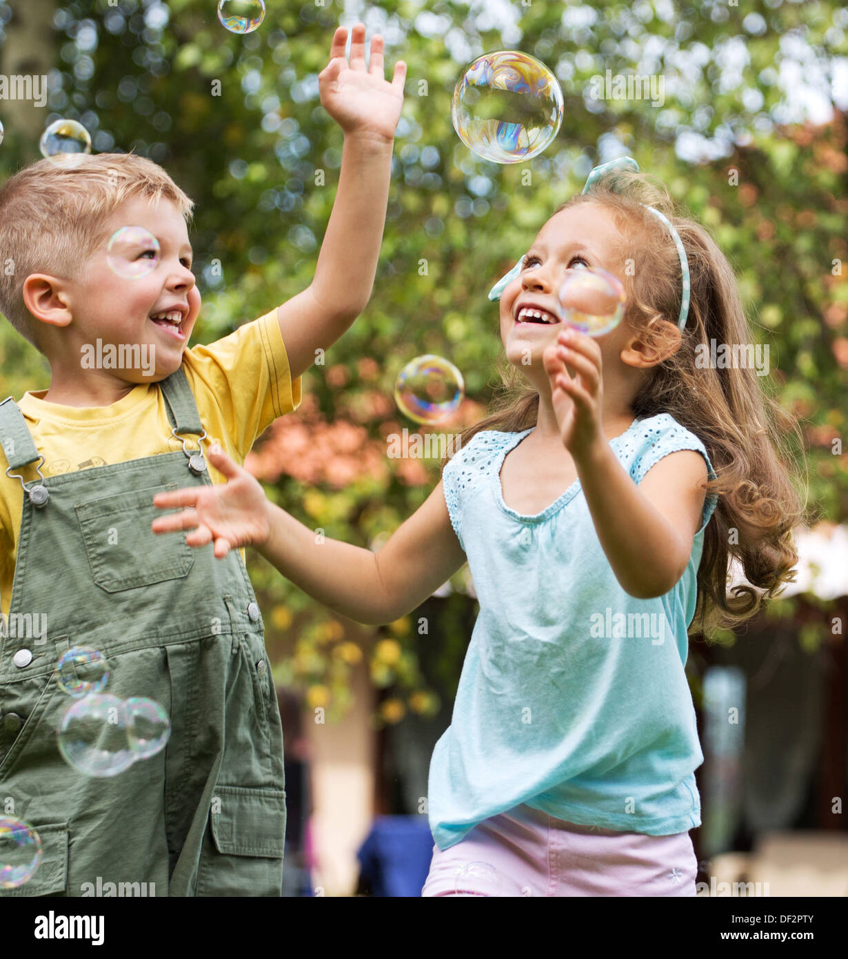 Nice picture of happy cute kids Stock Photo - Alamy