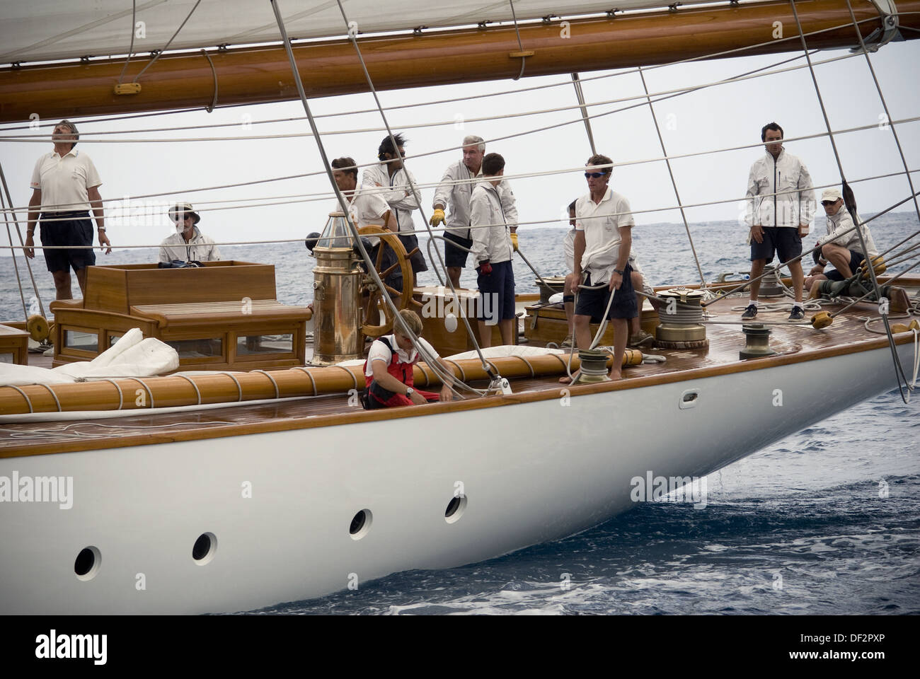 Vintage yachts race hi-res stock photography and images - Alamy