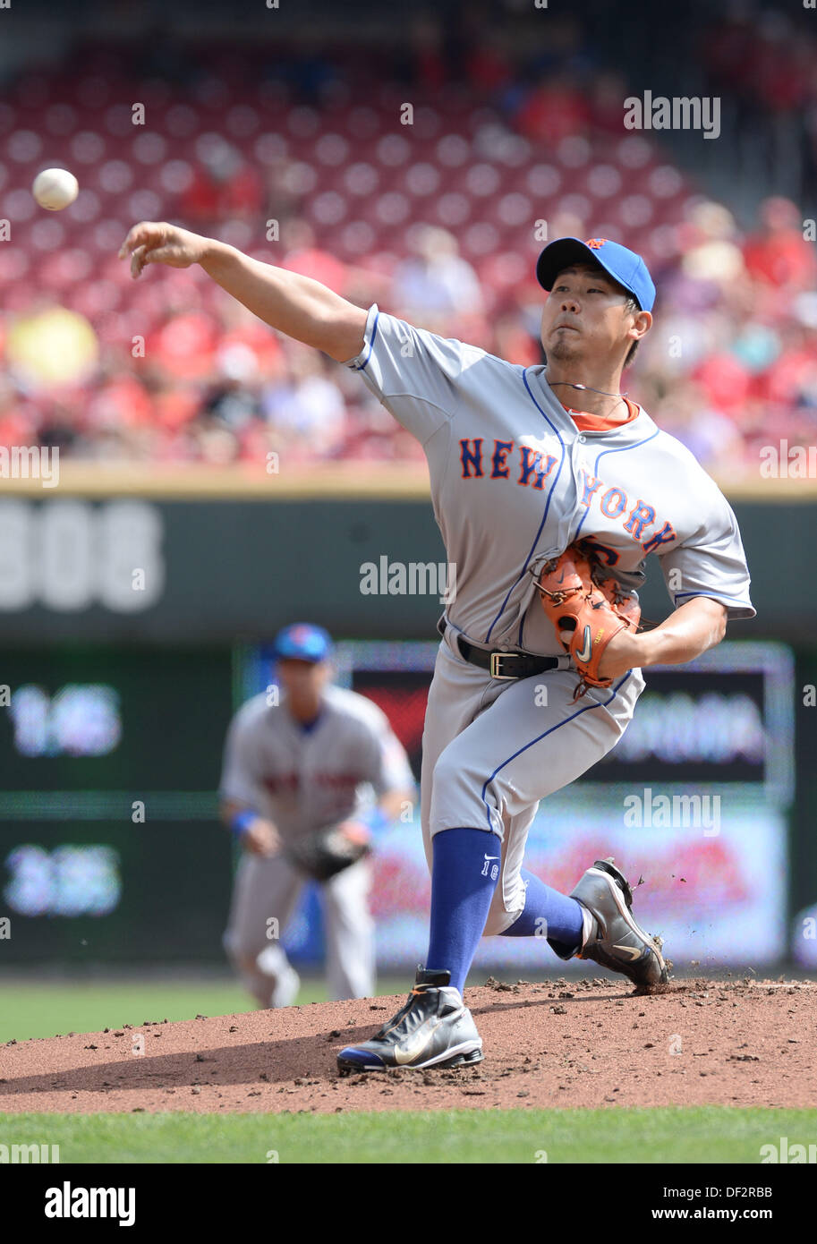 Cincinnati, Ohio, USA. 25th Sep, 2013. Daisuke Matsuzaka (Mets) MLB ...