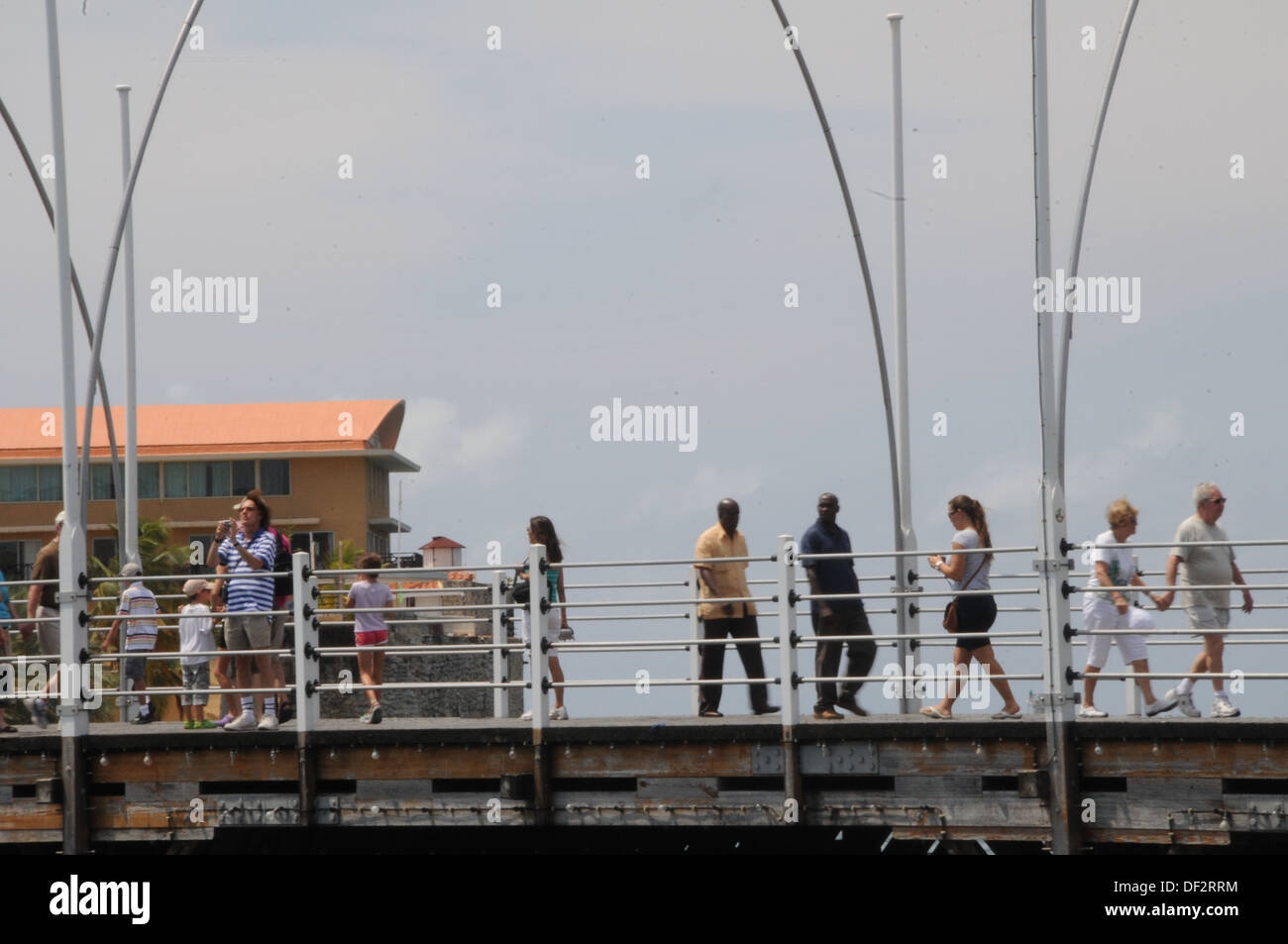 Curaçao floating bridge caribbean islands hi-res stock photography and ...