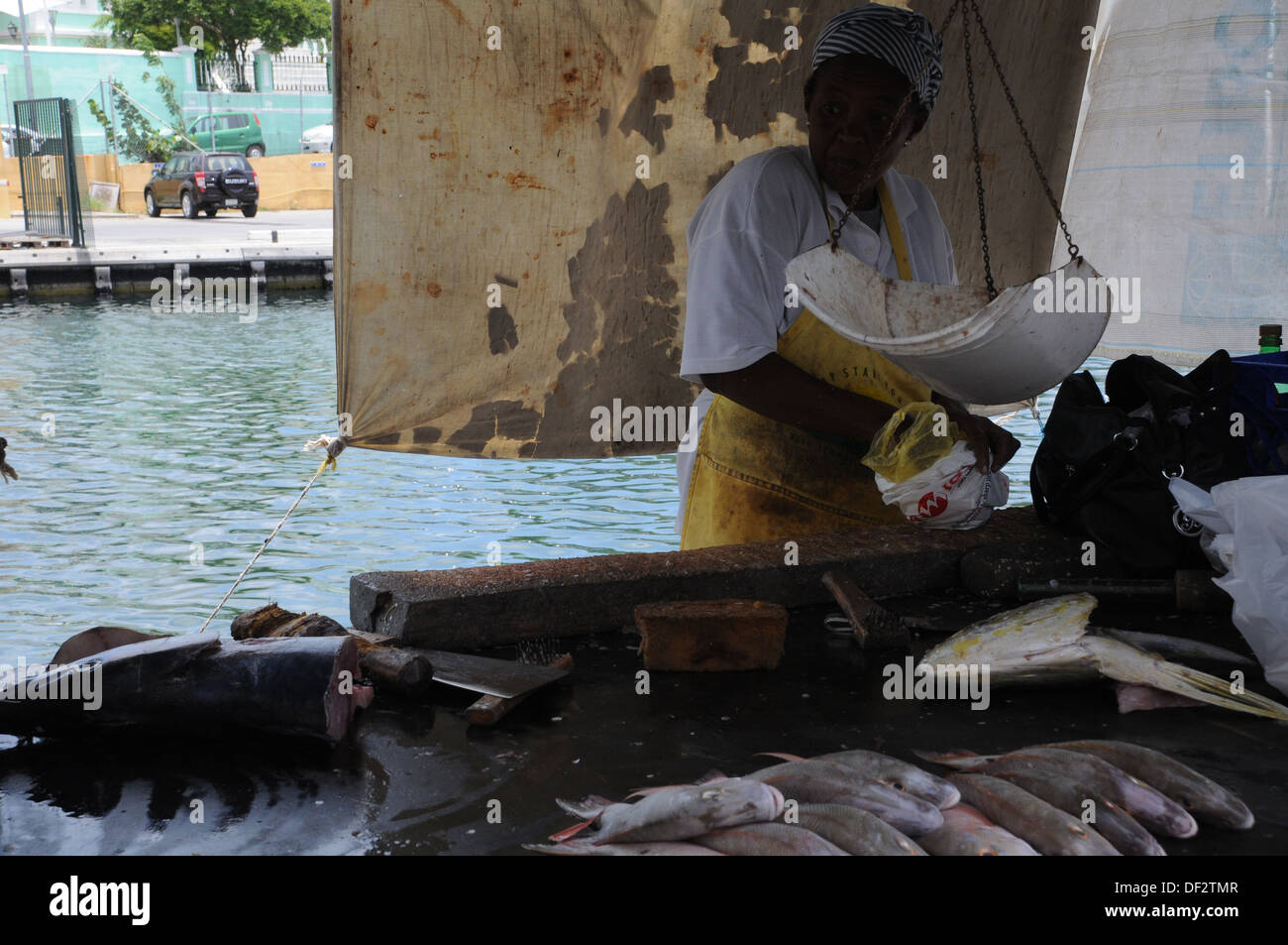 Curaçao Curaçao fish market Curaçao Fisher woman in Curacao Caribbean ...