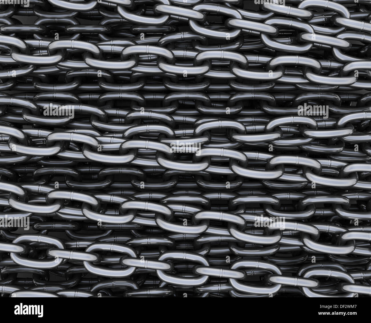 3D Render of Background of steel chains Stock Photo - Alamy
