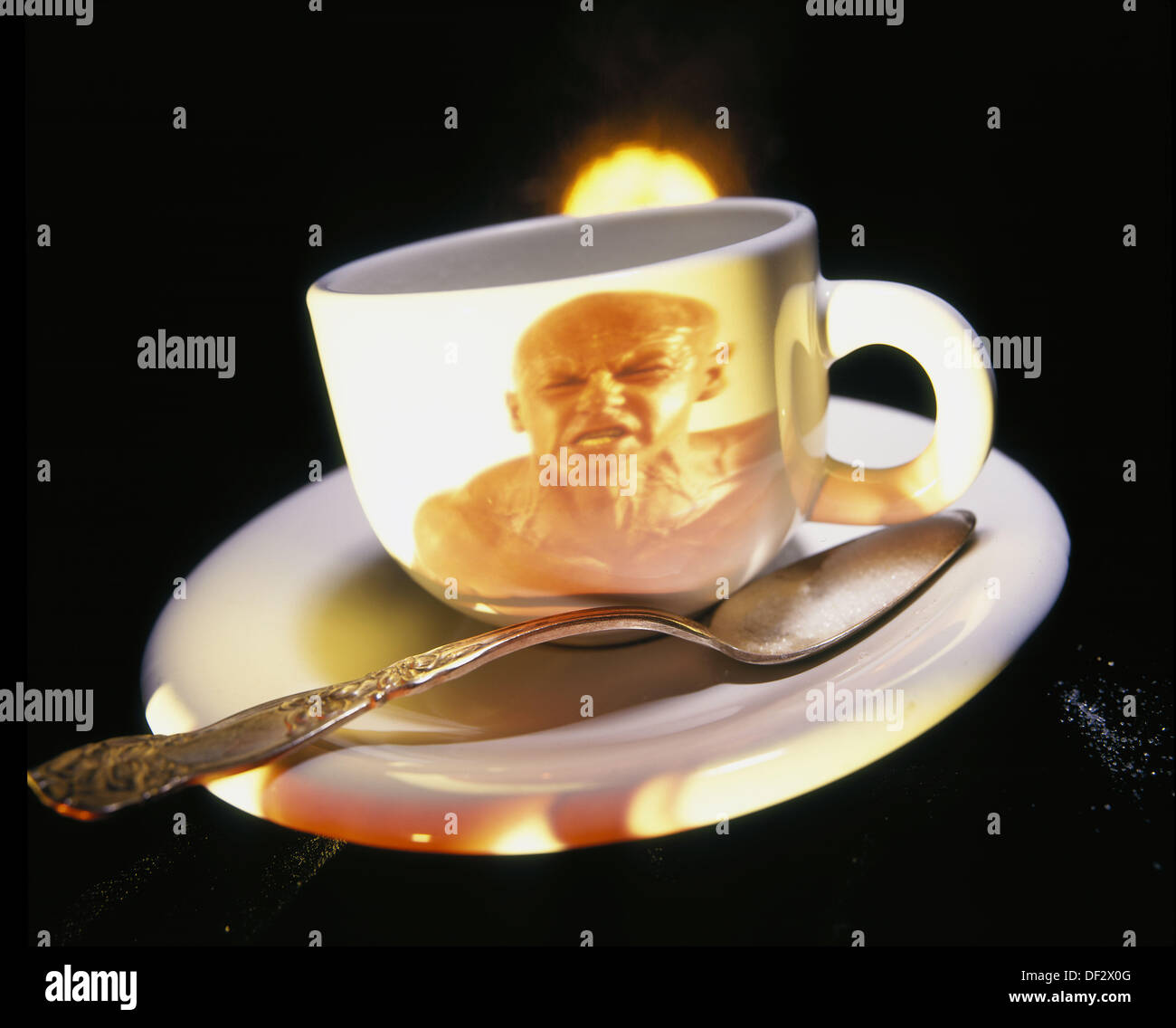 Reflection spoon face hi-res stock photography and images - Alamy