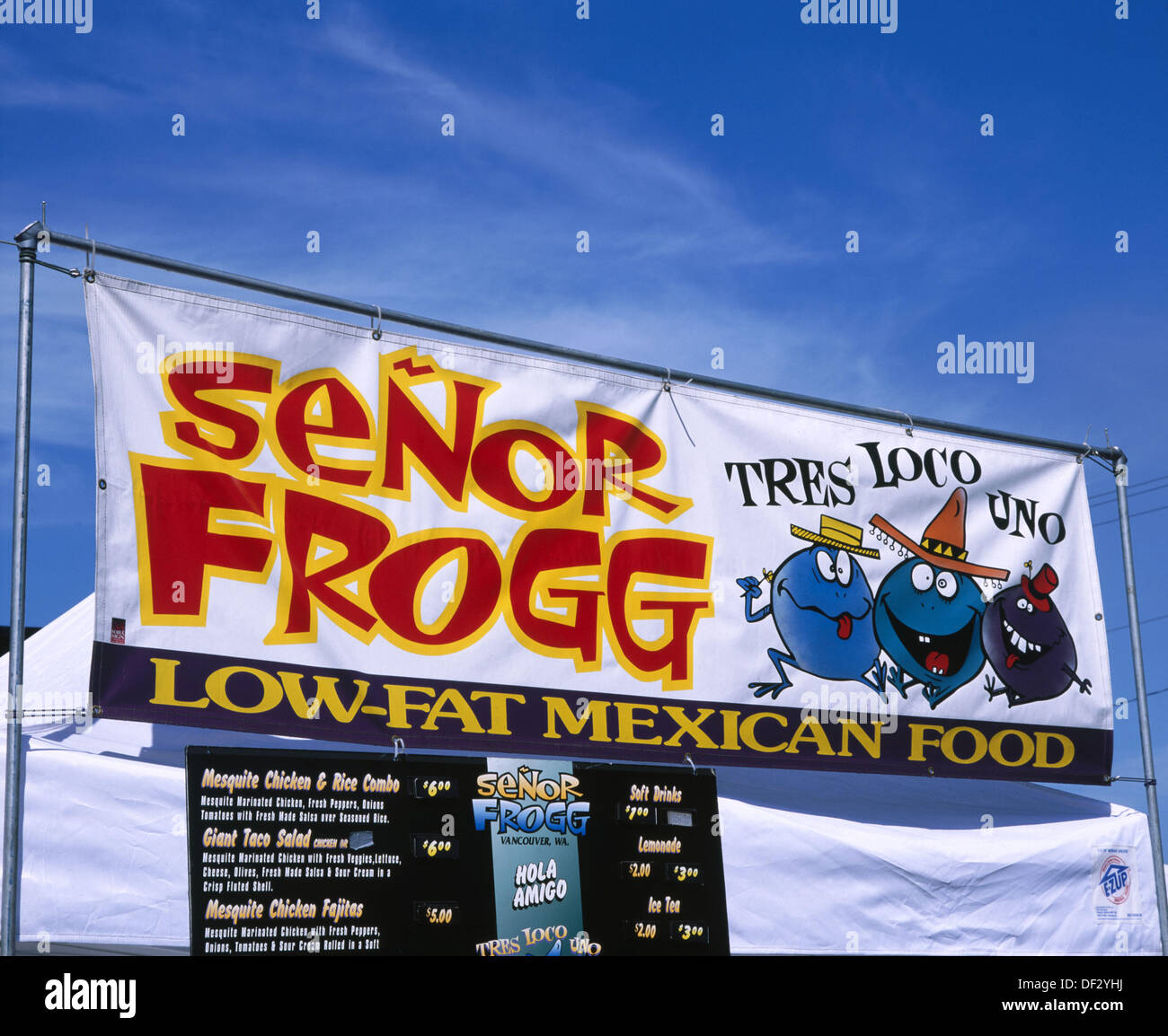 Food stand sign street fair hi-res stock photography and images - Alamy