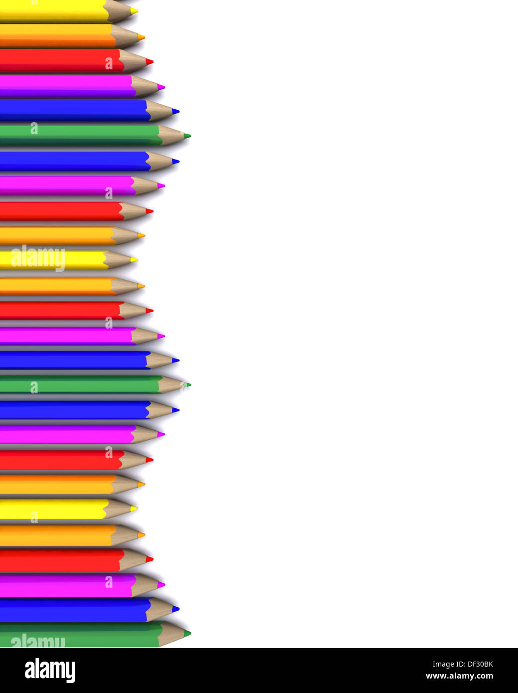 3d render coloured pencil crayons hi-res stock photography and images ...