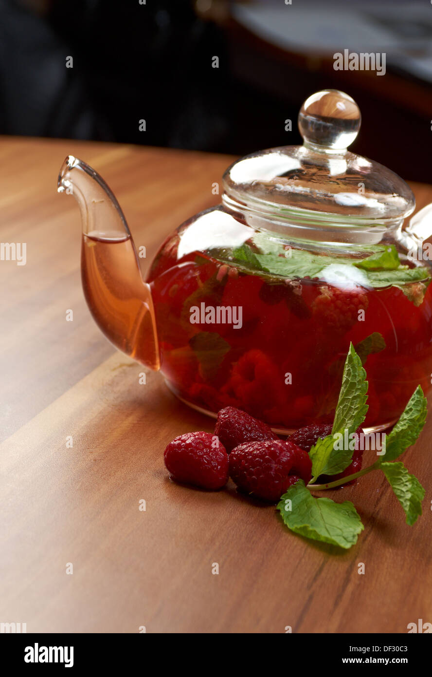 fruit berry tea - strawberries Stock Photo - Alamy
