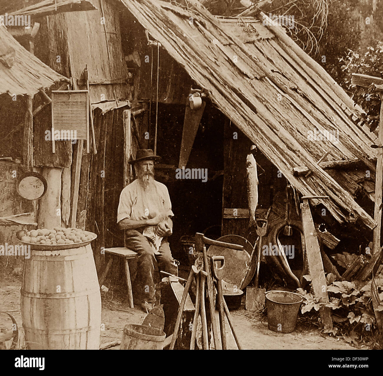 Early settlers hut hi-res stock photography and images - Alamy