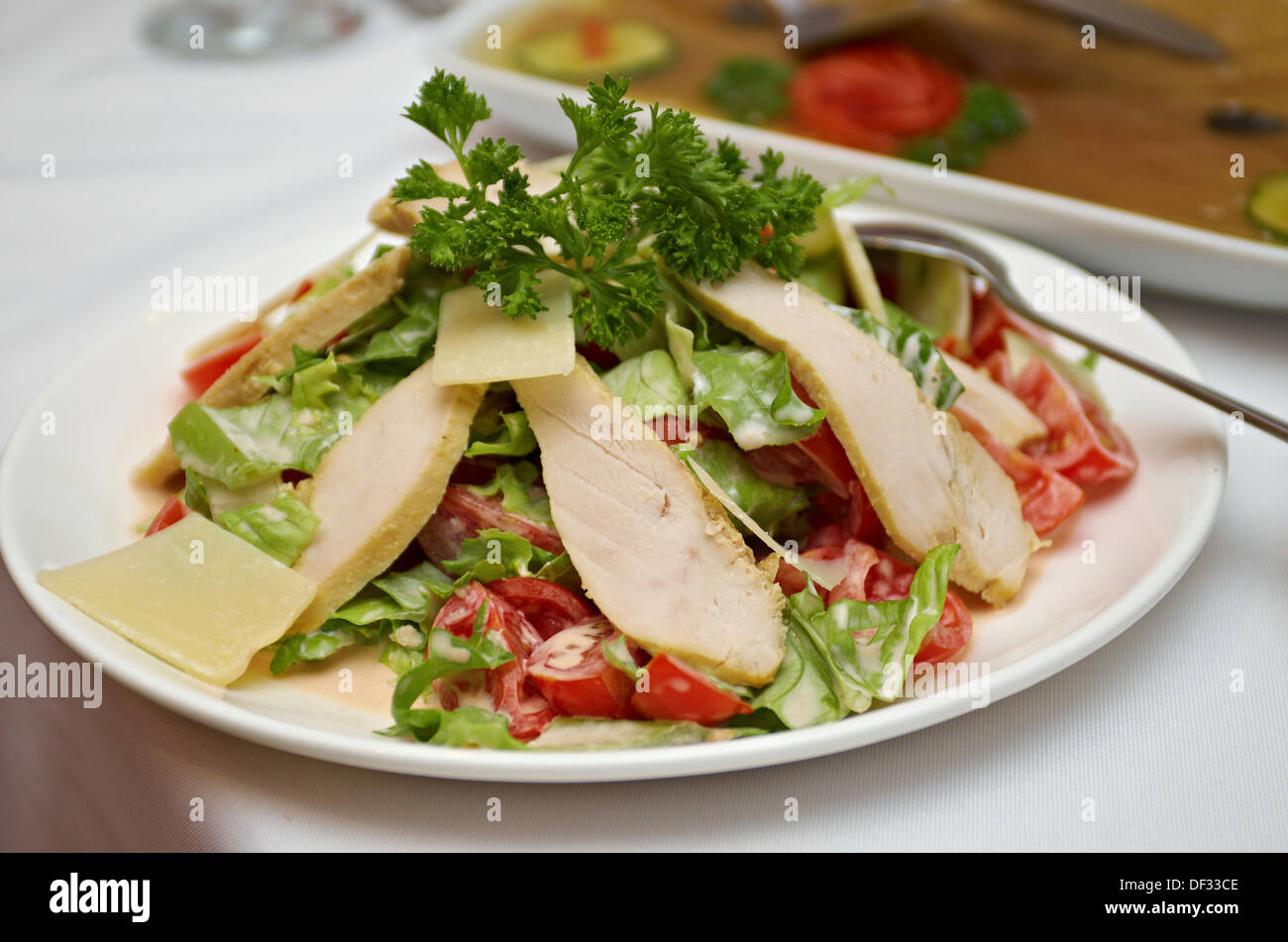 Italian cuisine chicken salad Neapolitan Stock Photo - Alamy