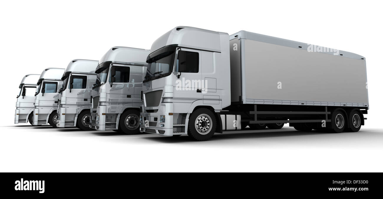 Truck lorry delivery delivering Cut Out Stock Images & Pictures - Alamy