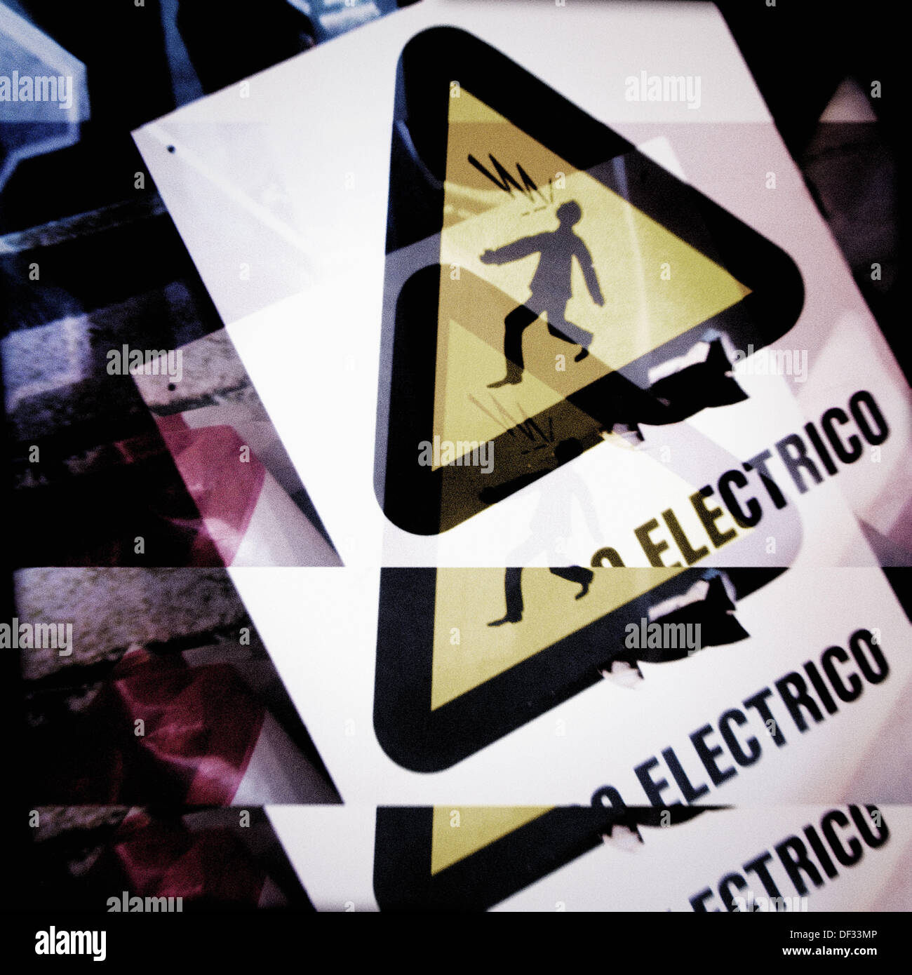 High tension danger death sign hi-res stock photography and images - Alamy